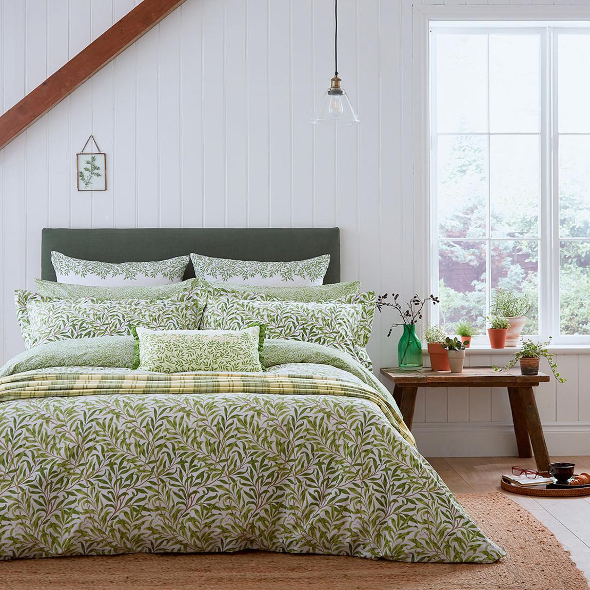 green leaf single bedding