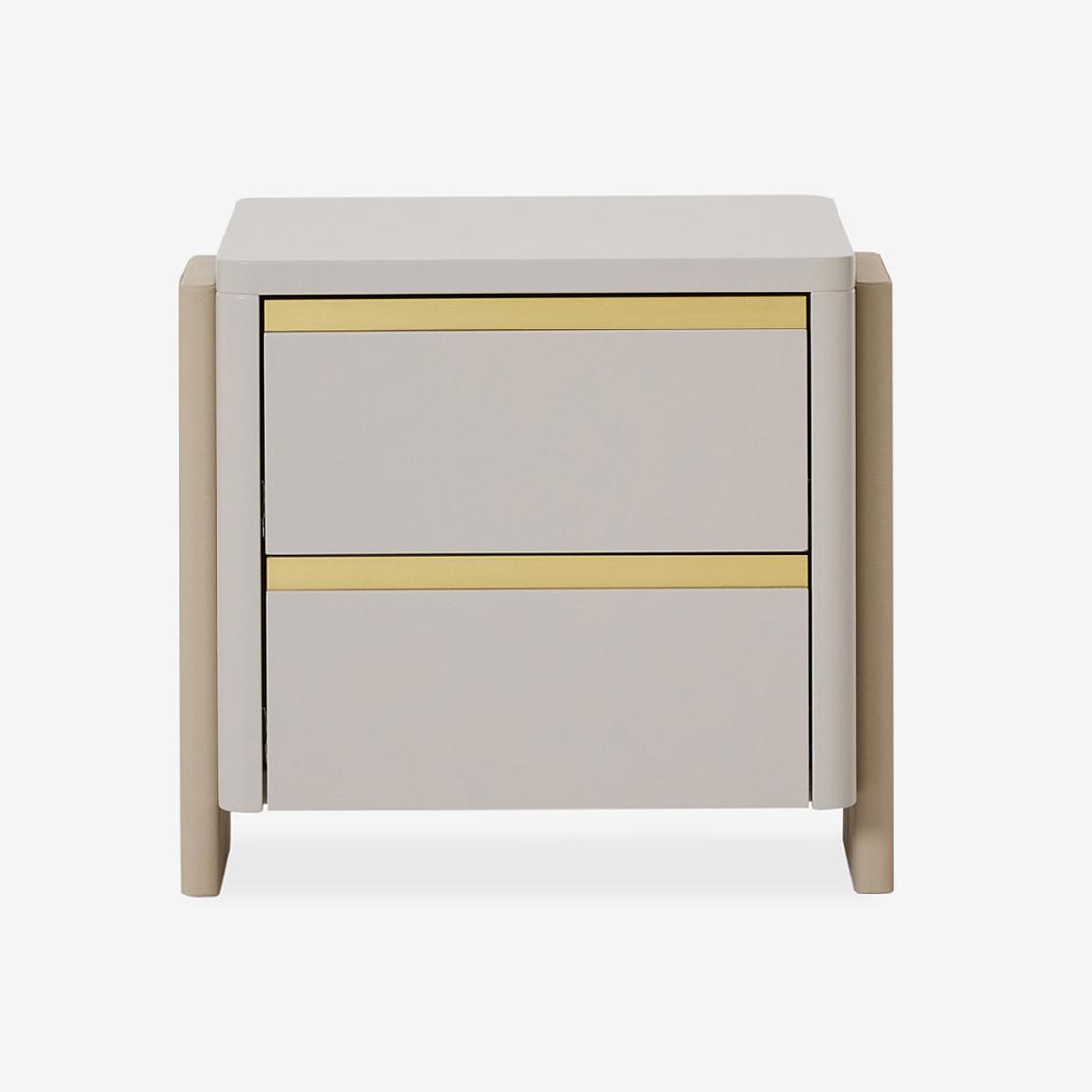 The Sofa & Chair Company Chaplin Size 1 Bedside Table in Laser Taupe ...