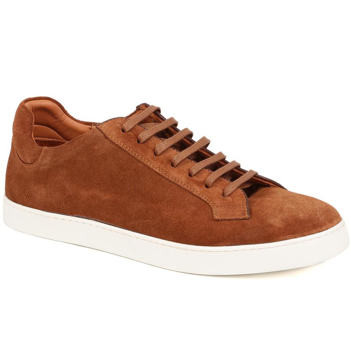 JONES BOOTMAKER Simon Suede Trainers - BrandAlley