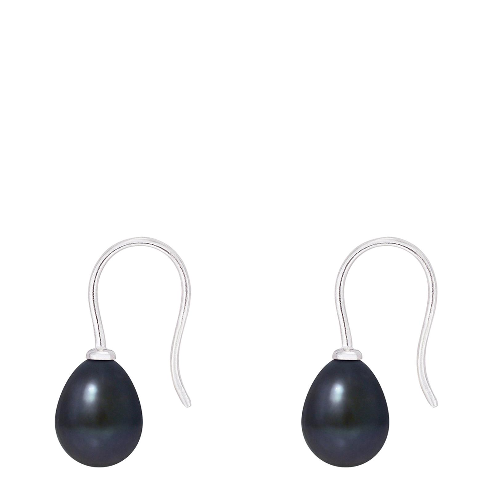Black Pearl Drop Earrings - BrandAlley
