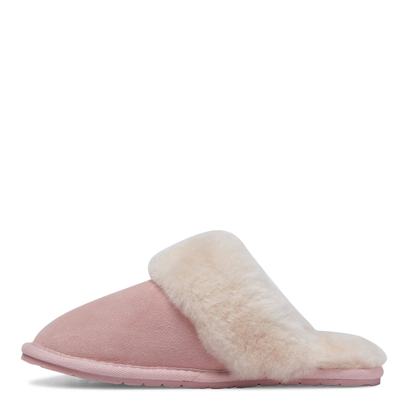 Women's Pink Sheepskin Mule Slipper - BrandAlley