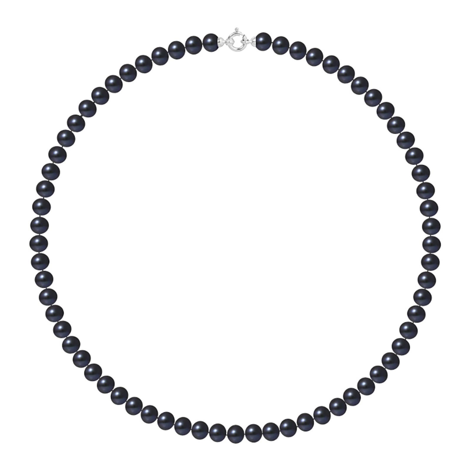 Black Freshwater Pearl Necklace - BrandAlley