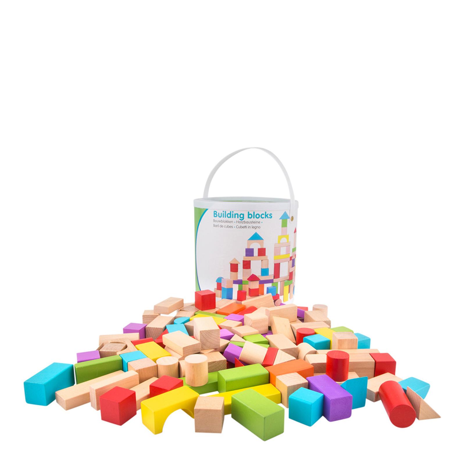 Colours 100 Piece Building Block Drum - BrandAlley