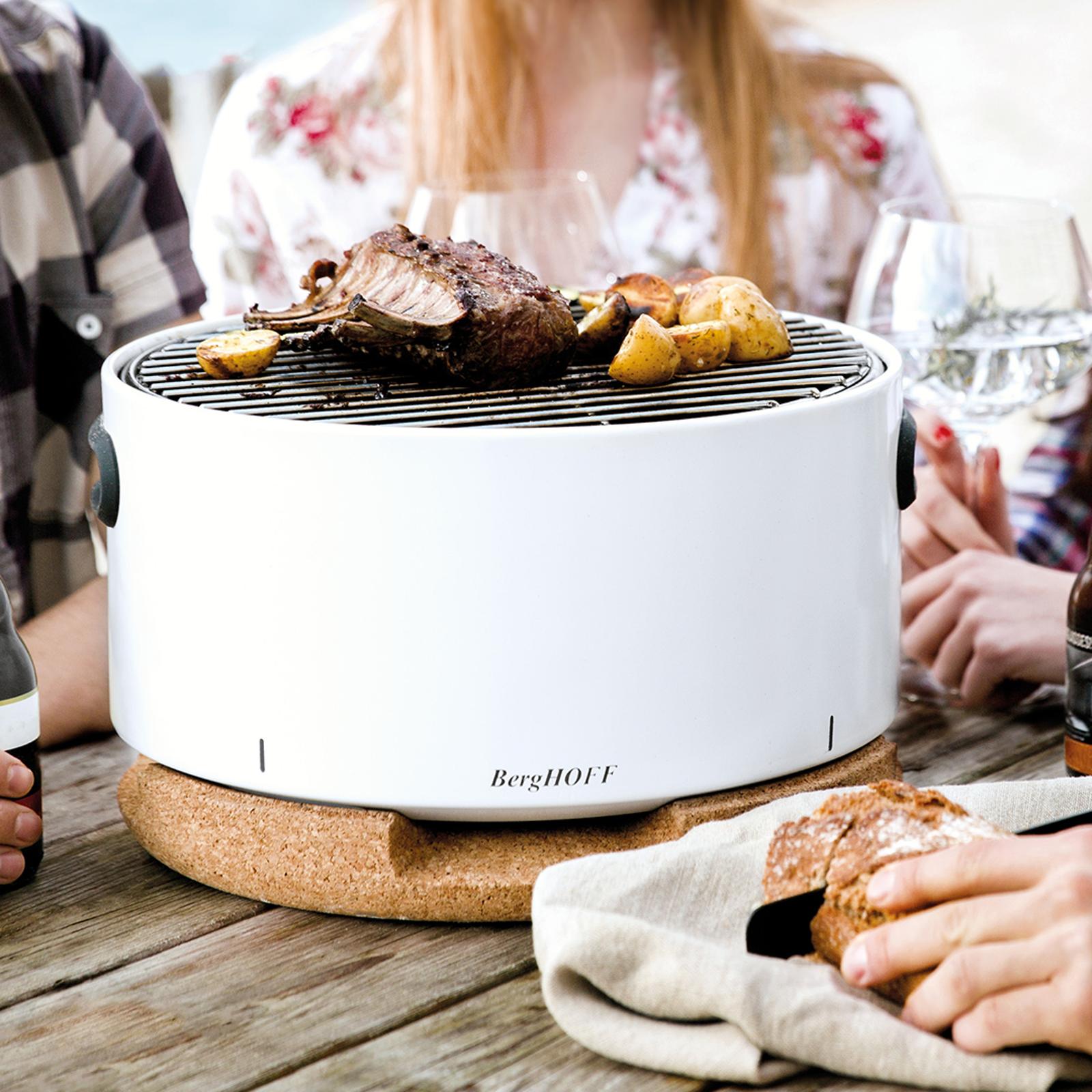 White Portable Table Top BBQ - BrandAlley