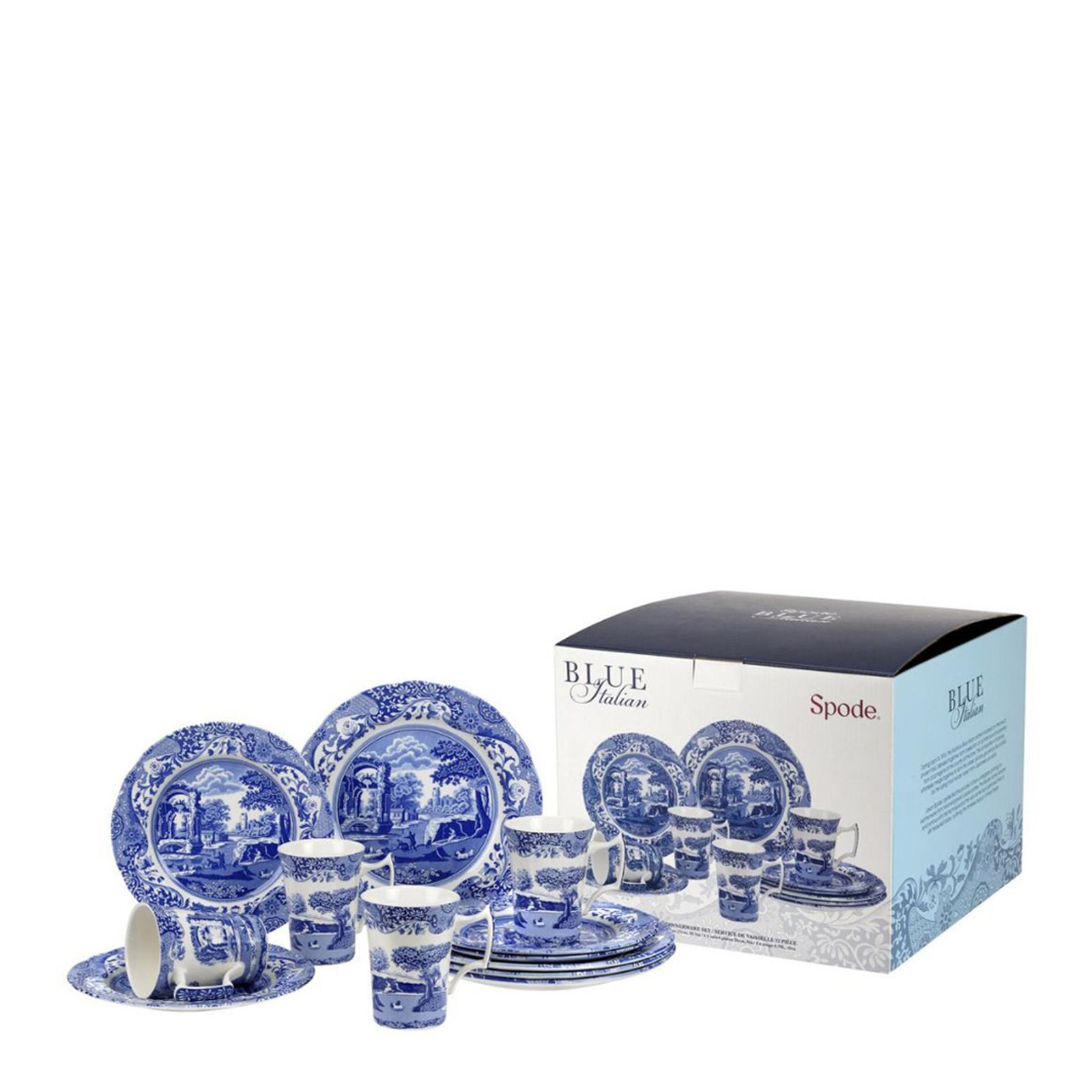 12 Piece Blue Italian Set - BrandAlley