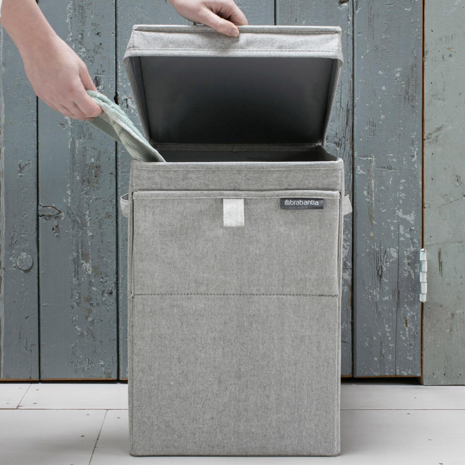 Grey Stackable Laundry Box, 35L - BrandAlley