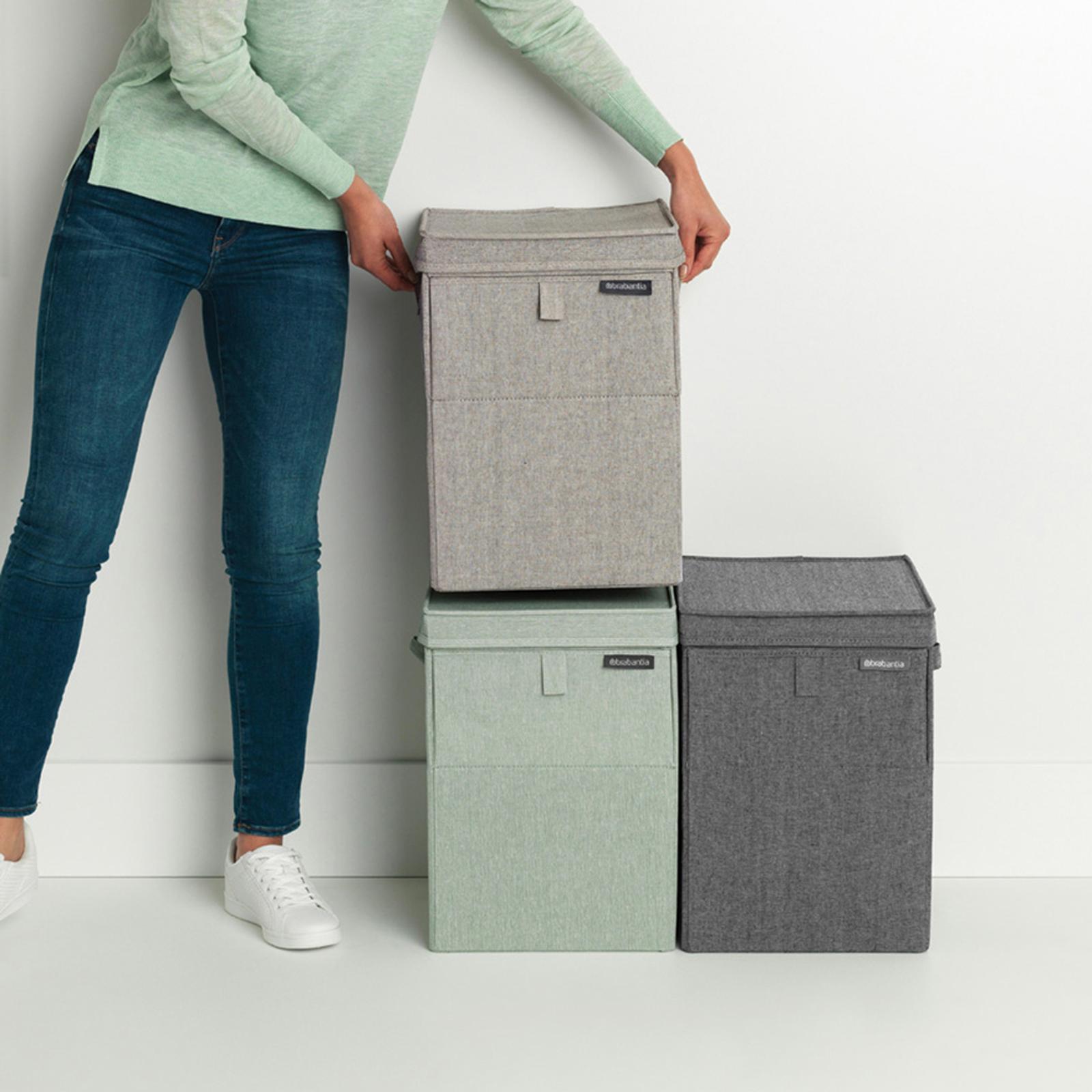 Grey Stackable Laundry Box, 35L - BrandAlley