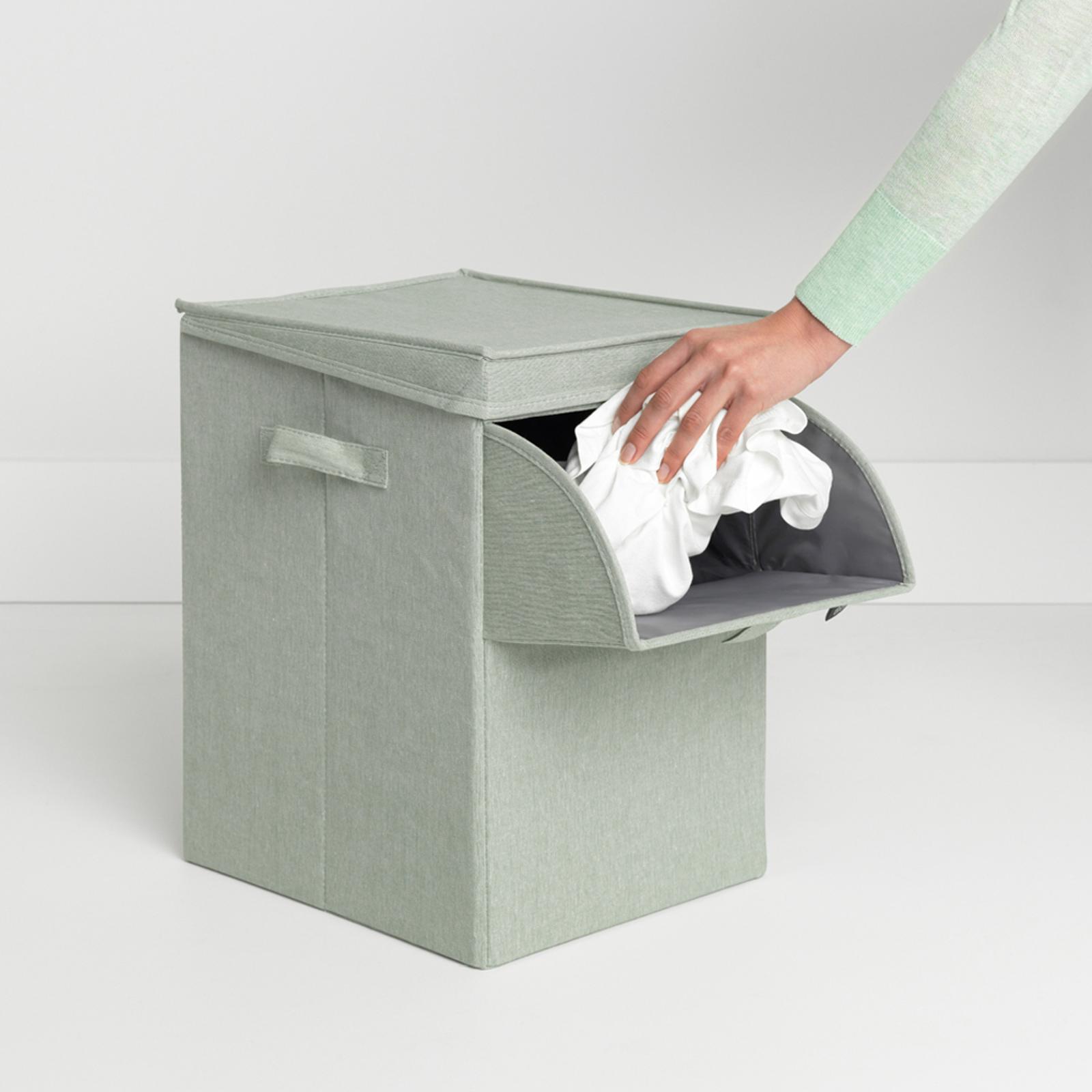 Pepper Green Stackable Laundry Box, 35L - BrandAlley