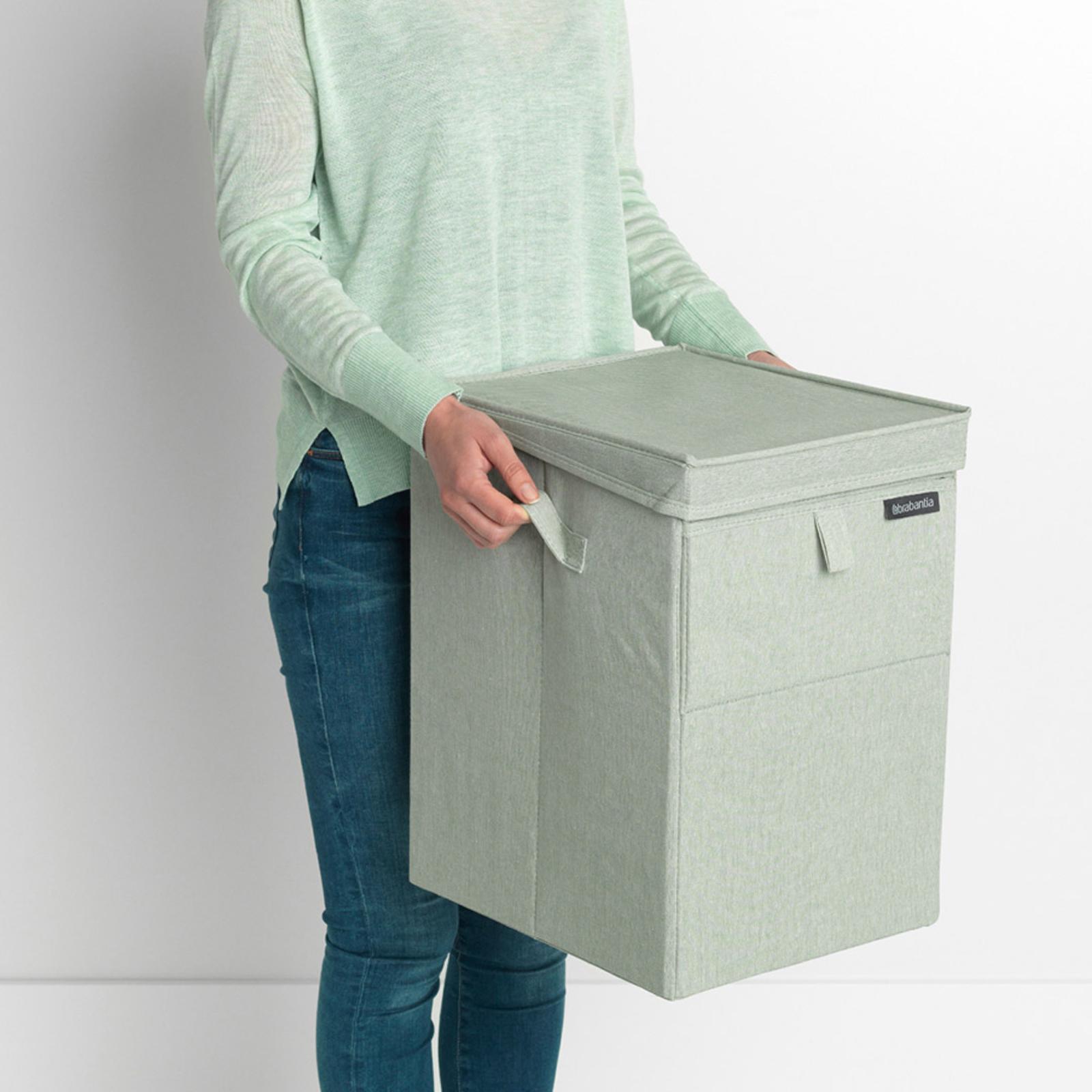 Pepper Green Stackable Laundry Box, 35L - BrandAlley