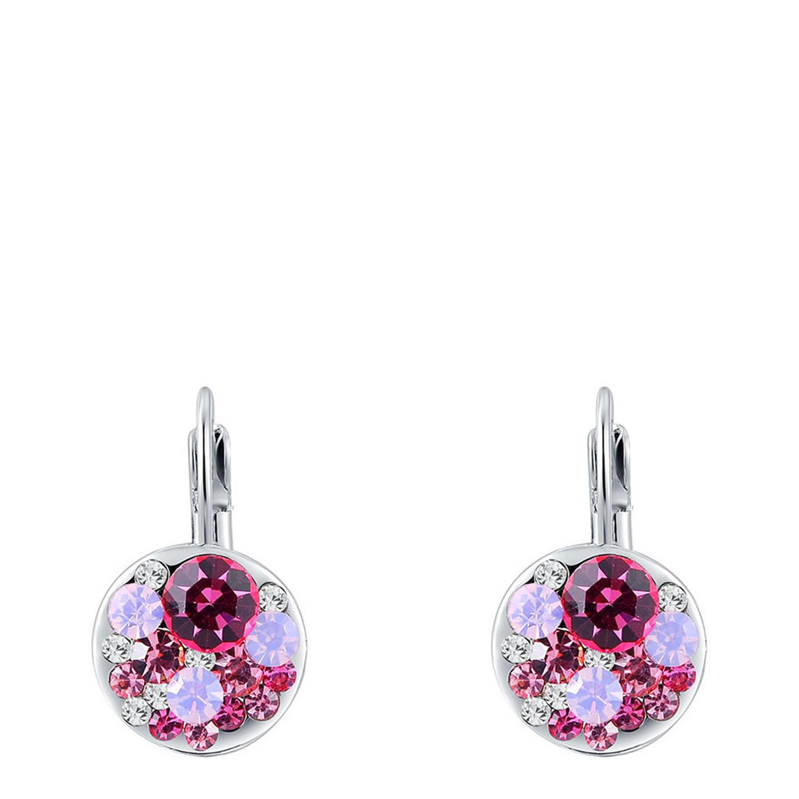 Platinum Plated Ruby Clip Earrings - BrandAlley