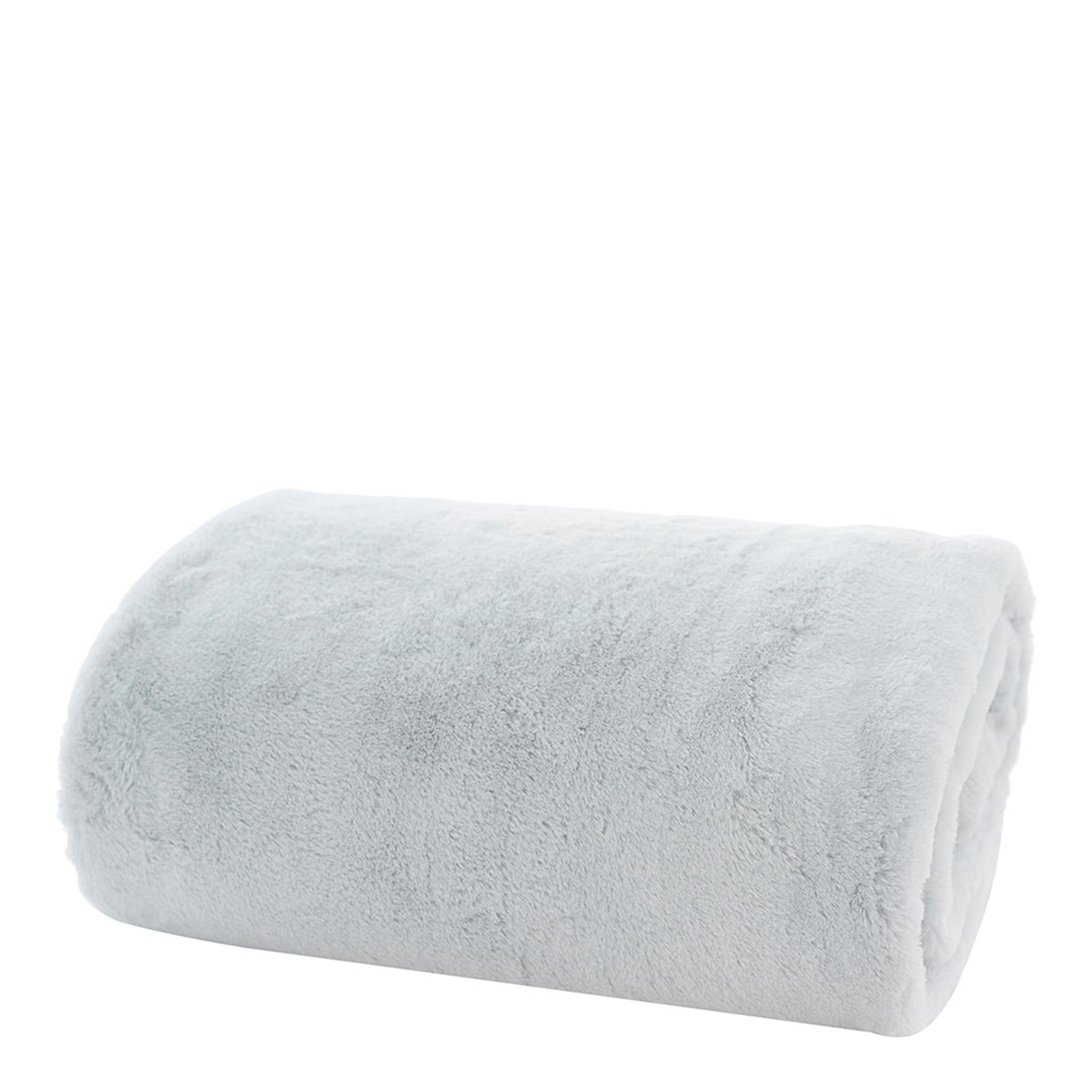 Aspen Faux Fur 130x180cm Throw, Silver - BrandAlley