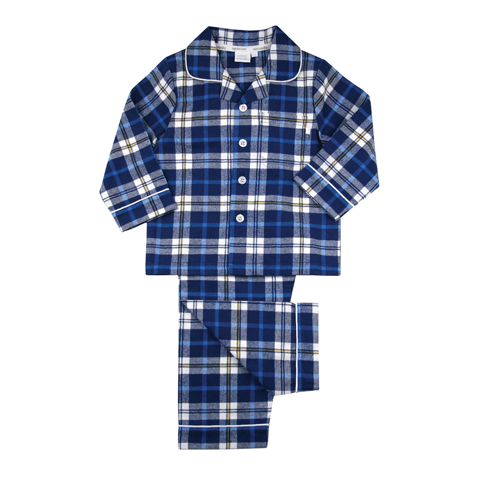 Blue Check Traditional Pyjamas - BrandAlley