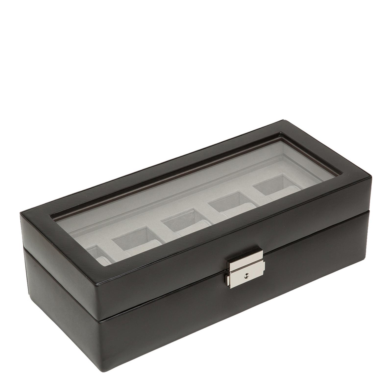 Black Heritage 5 Piece Watch Box - BrandAlley