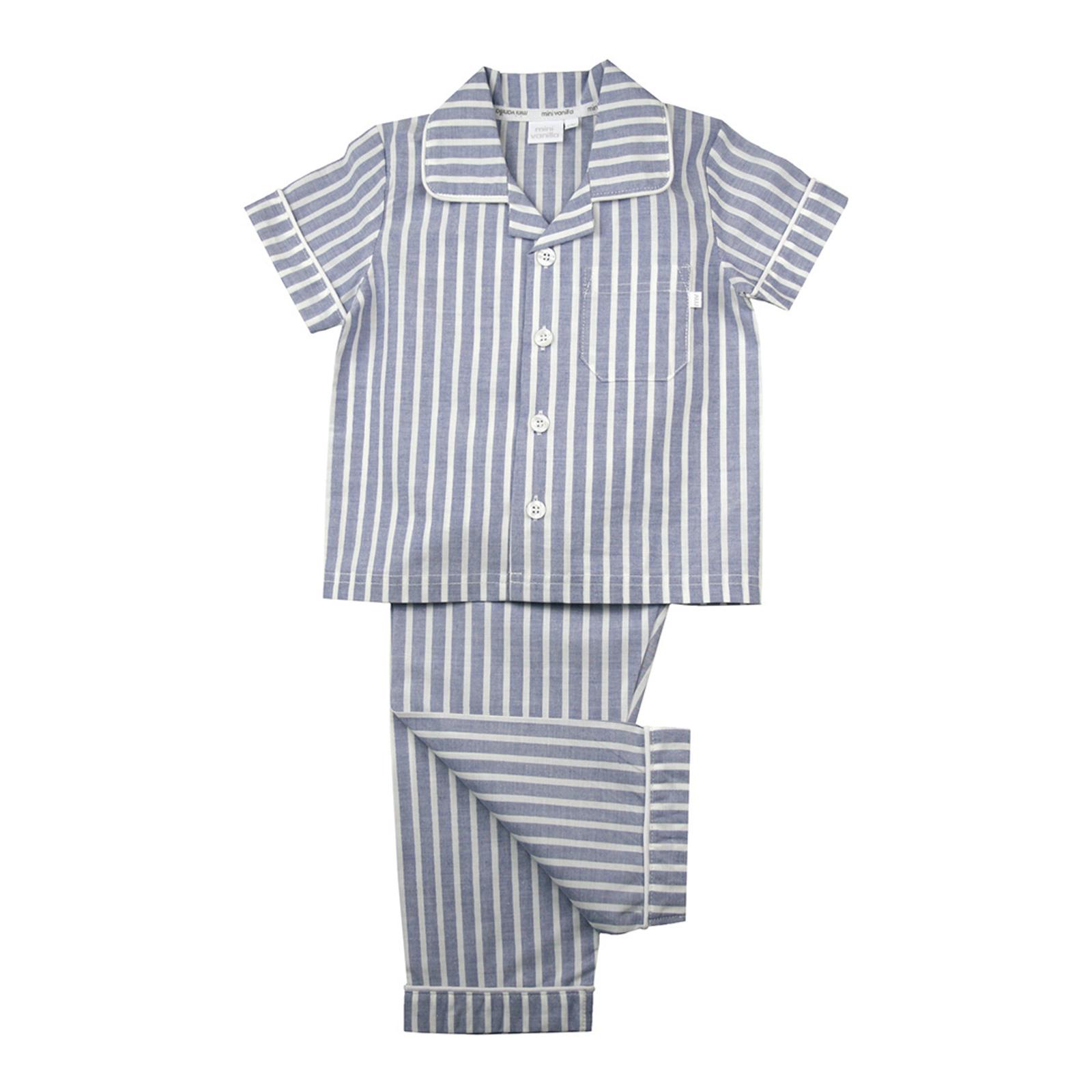 Blue Stripe Traditional Pyjamas - BrandAlley