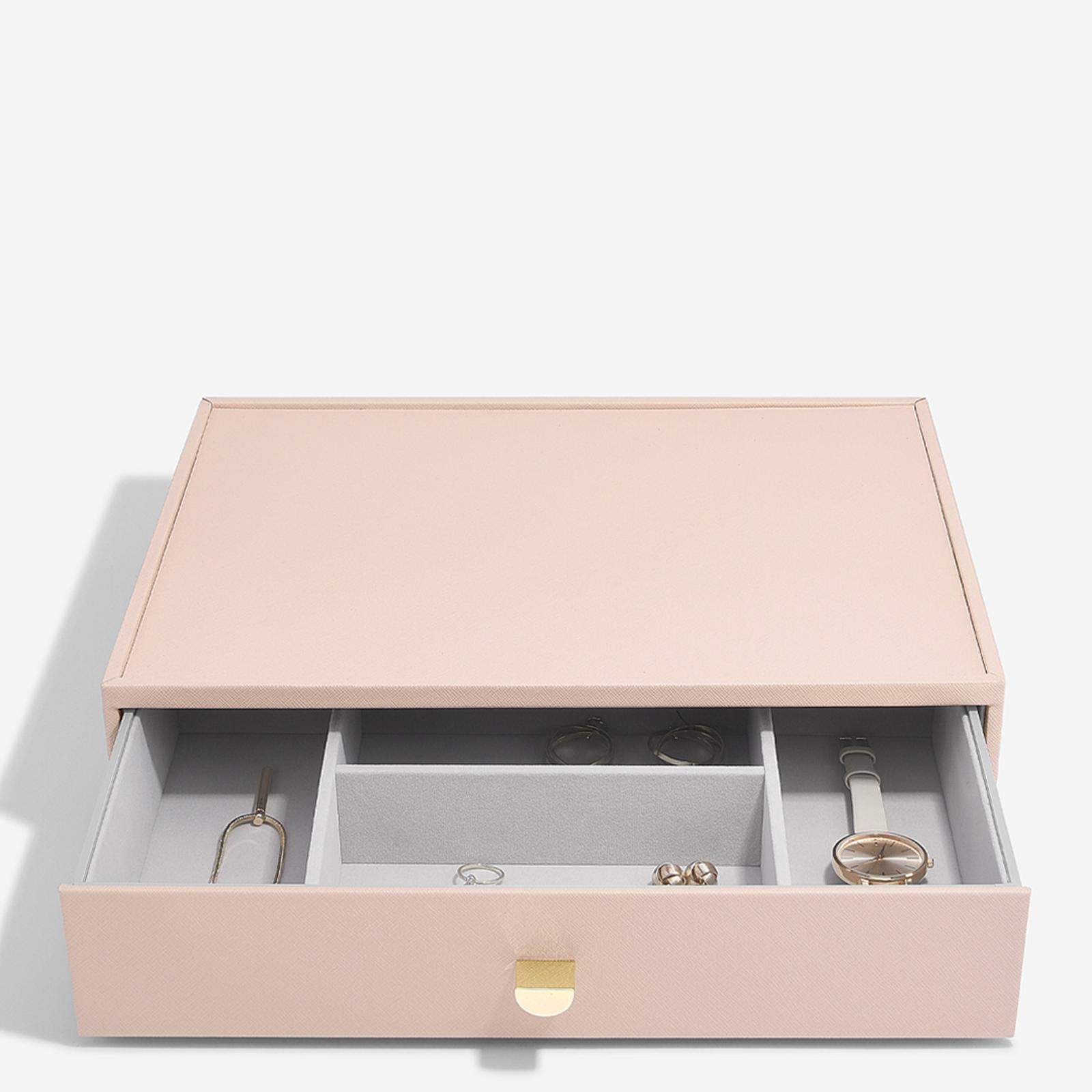 Blush Pink Supersize Jewellery Box - Set of 3 (with drawers) - BrandAlley