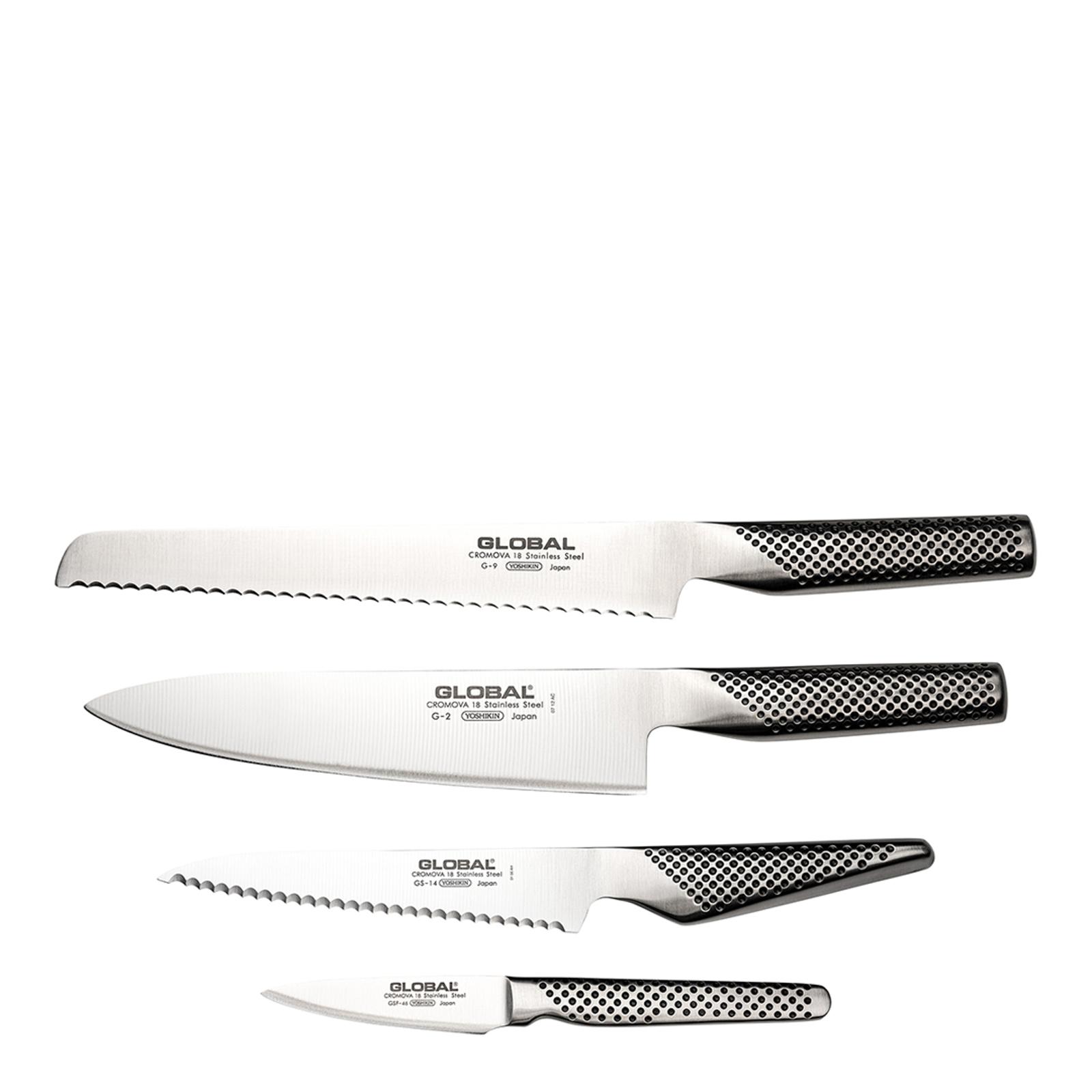 Global 4 Piece Boxed Knife Set - BrandAlley