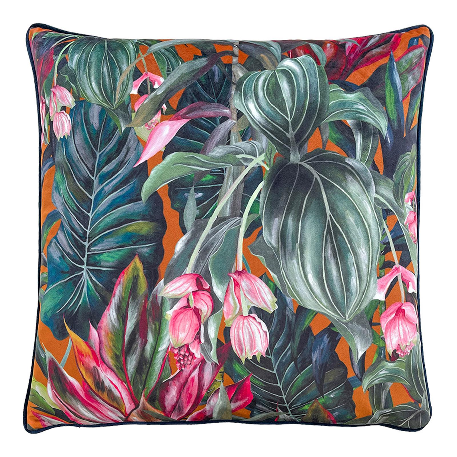 Mogori Wild Medinilla 50x50cm Cushion, Autumn - BrandAlley