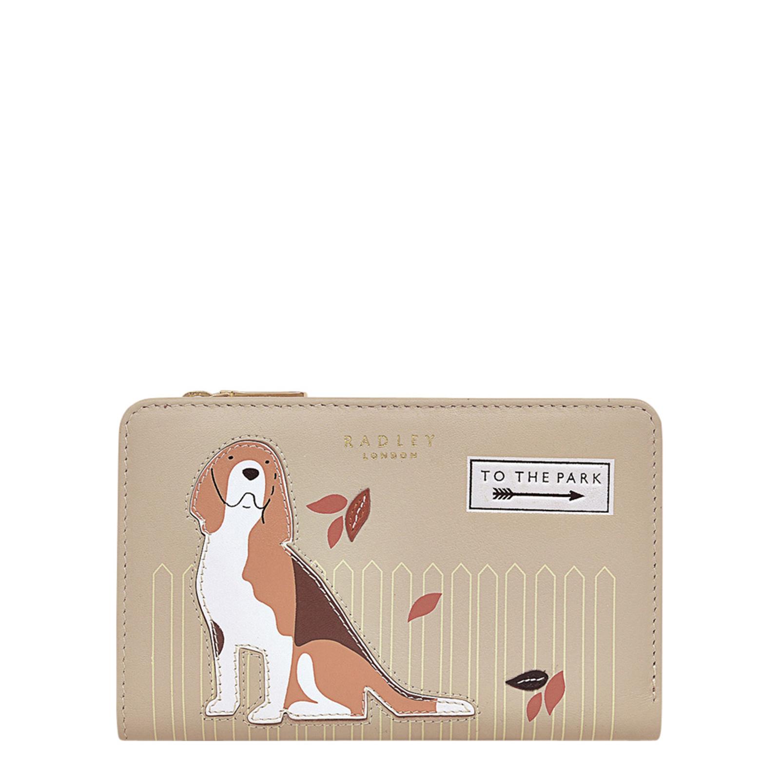 Light Grey Radley & Friends Medium Bifold Purse - BrandAlley