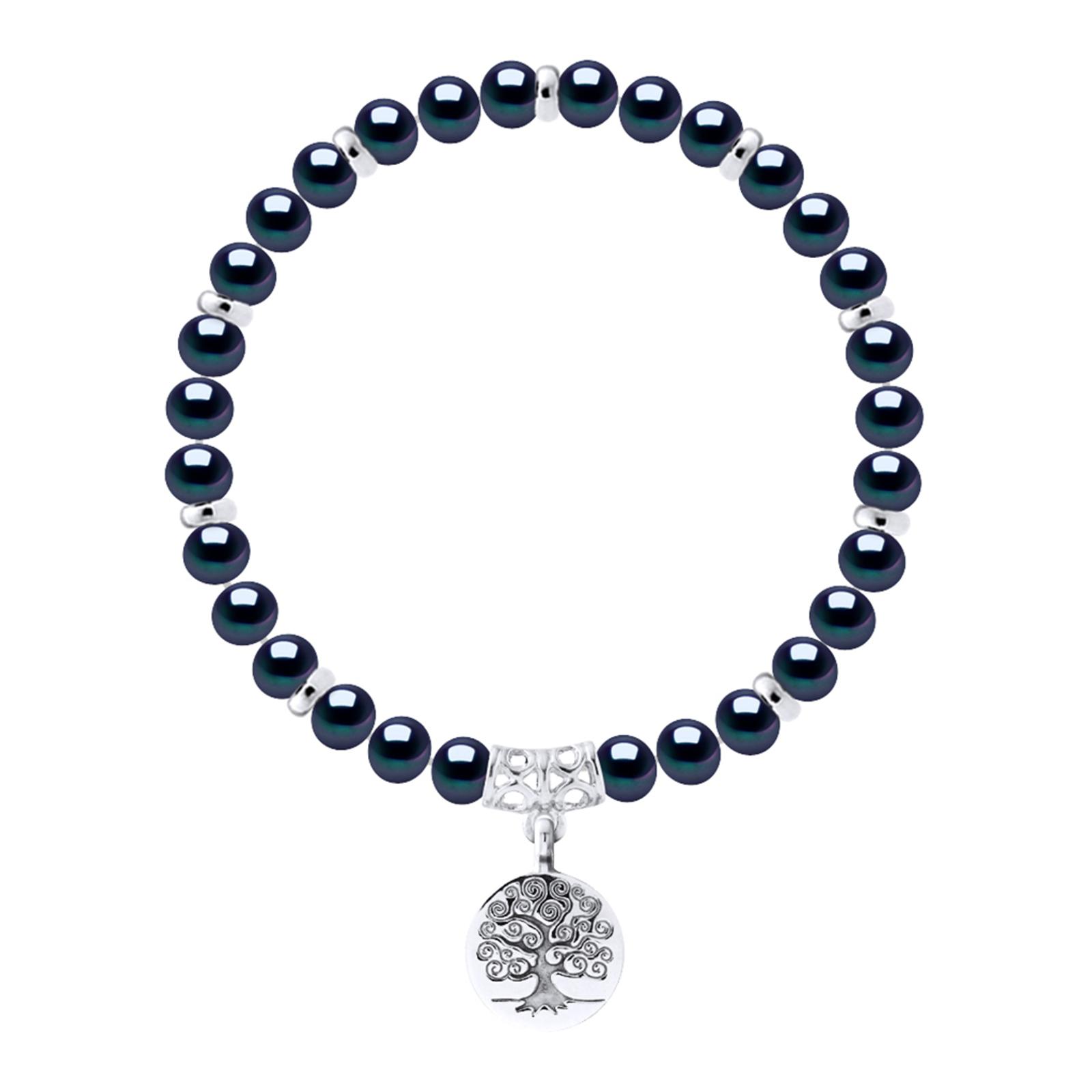 Black Tahiti Lucky Charm Tree Of Life Bracelet - BrandAlley