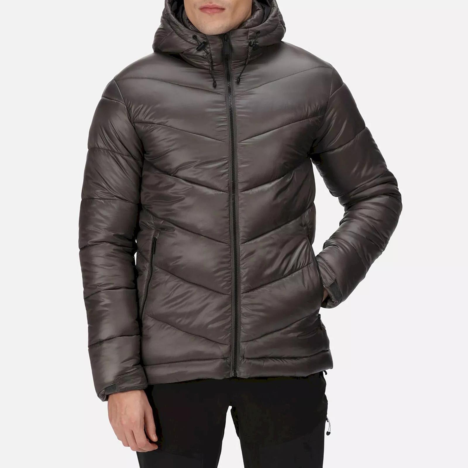 Dark Grey Padded Puffer Jacket - BrandAlley