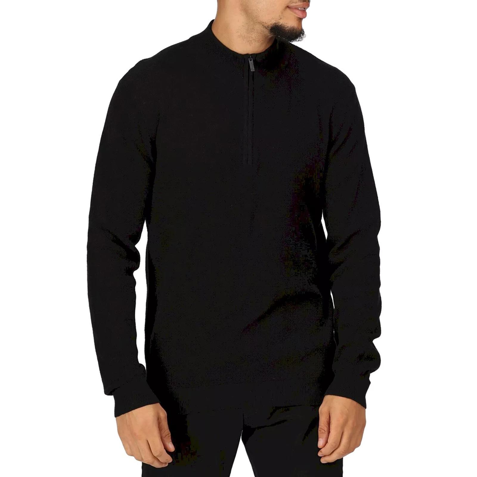 Black Half Zip Sweatshirt - BrandAlley