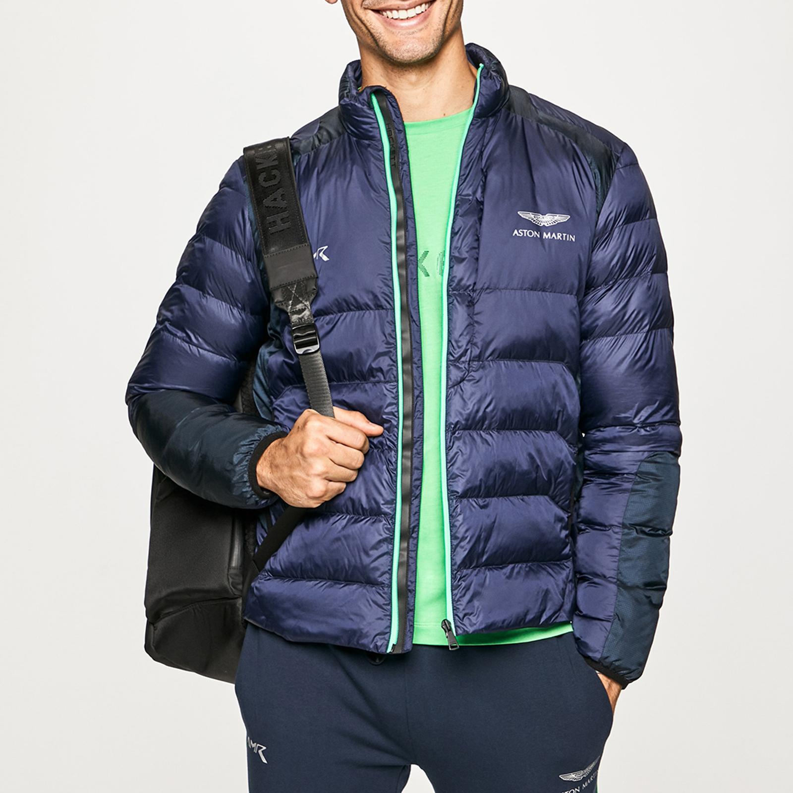 Navy Amr Quilted Jacket - BrandAlley