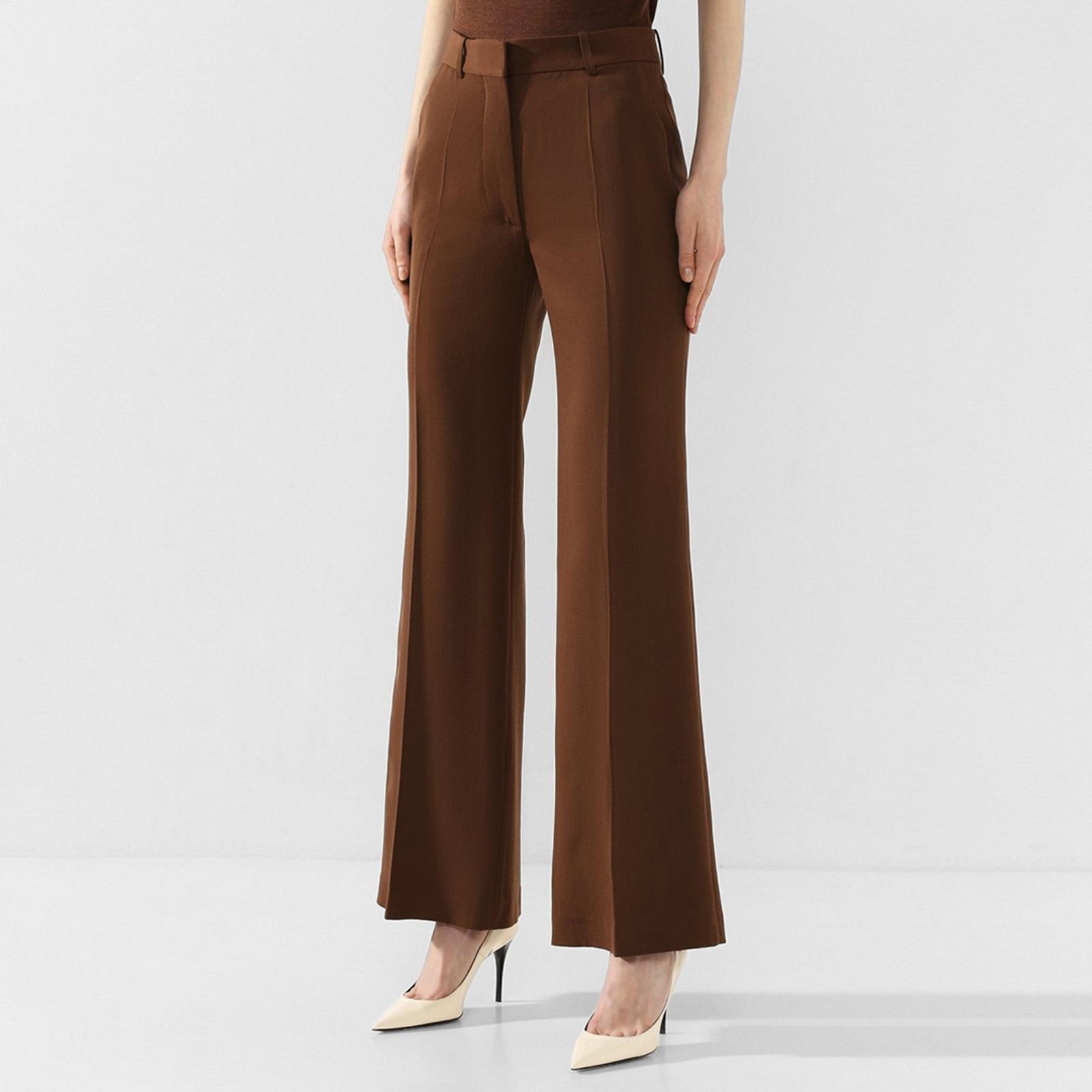 Brown Wide Leg Trousers - BrandAlley