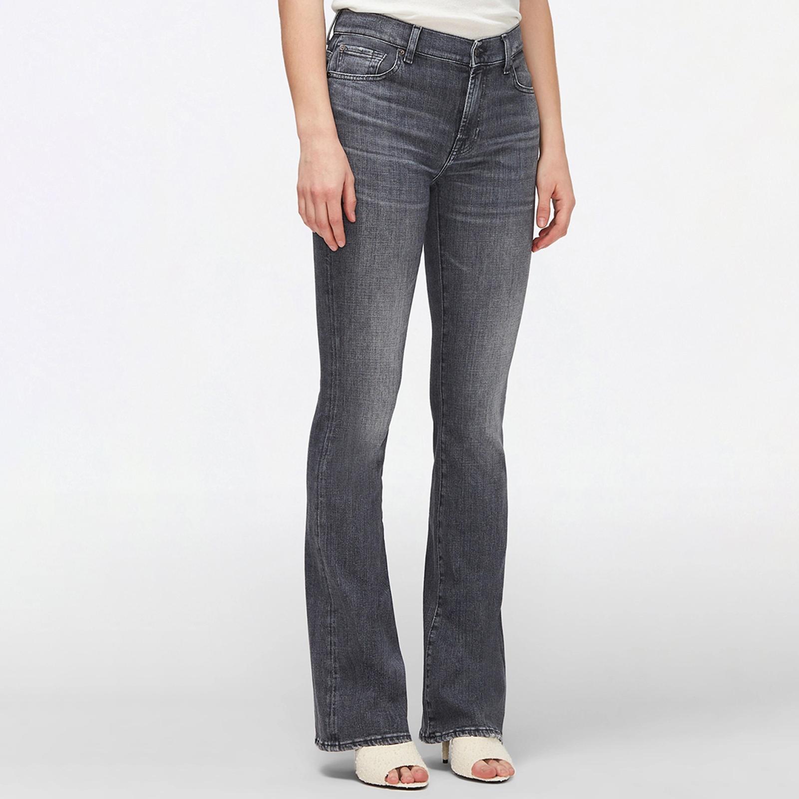 Charcoal Bootcut Stretch Jeans - BrandAlley