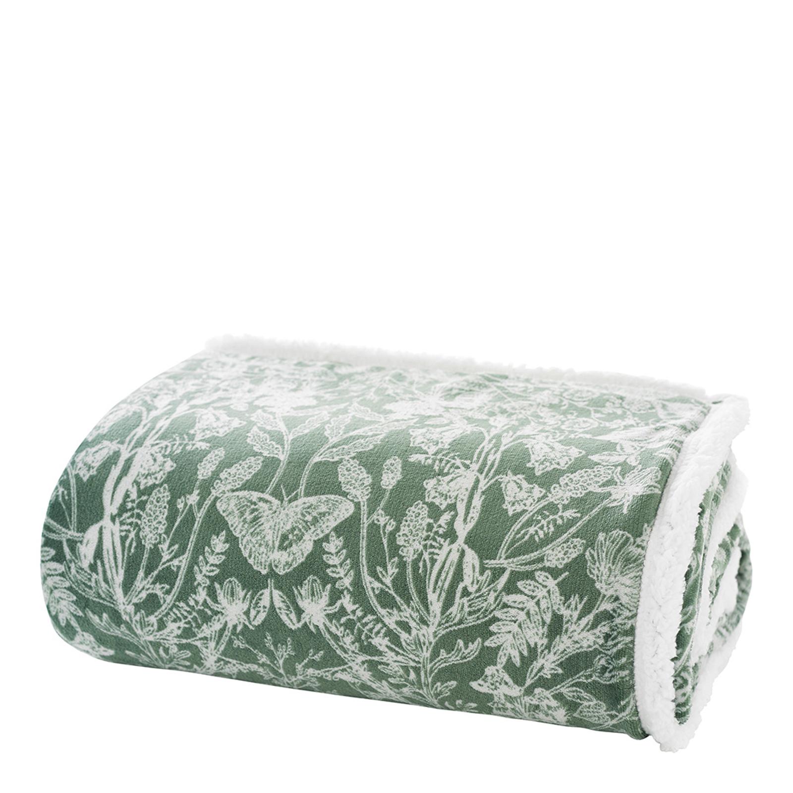 Secret Garden Throw 140x180cm, Green - BrandAlley