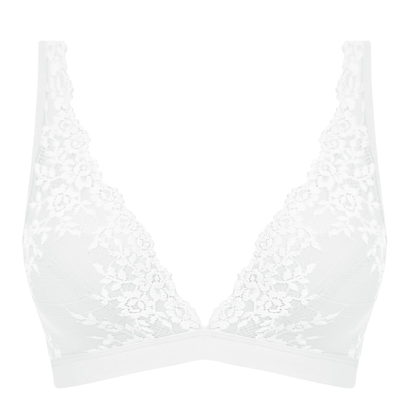 White Embrace Lace Soft Cup Bra - BrandAlley