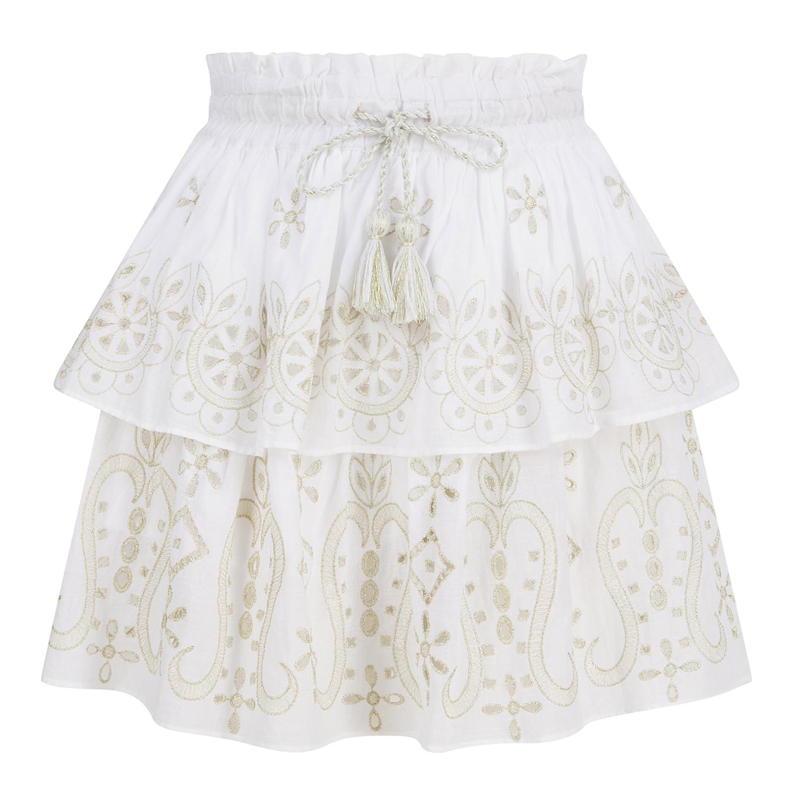 Belle Skirt White-Gold - BrandAlley