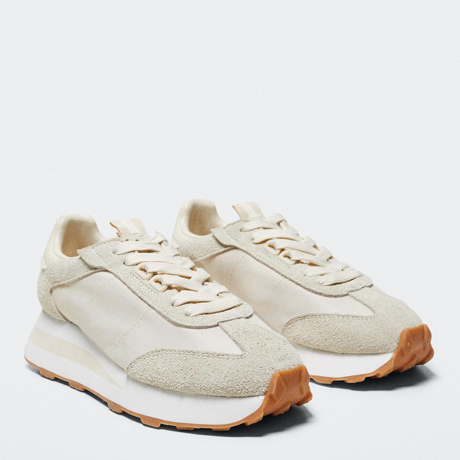 Beige Layer Trainers - BrandAlley