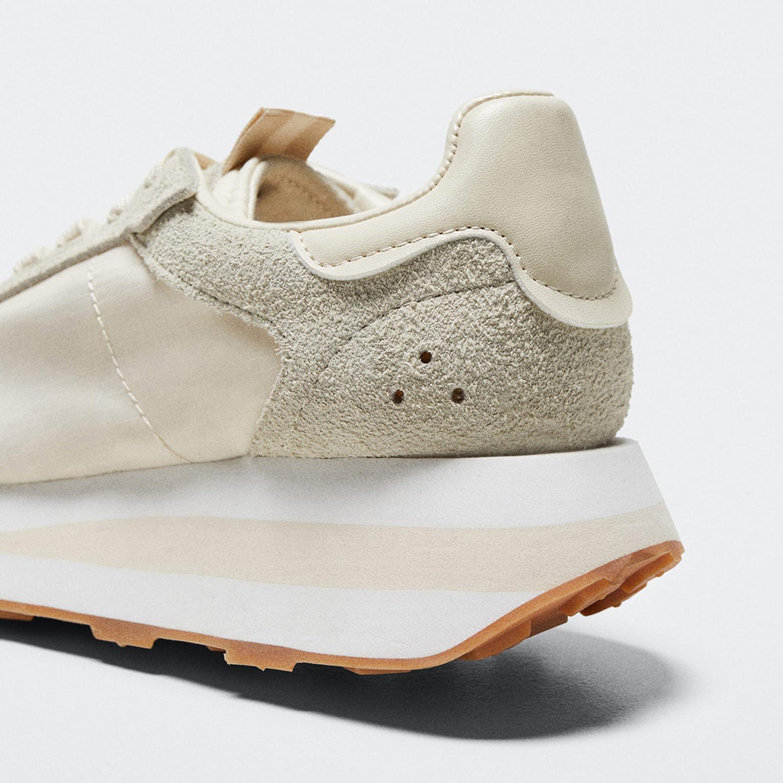 Beige Layer Trainers - BrandAlley