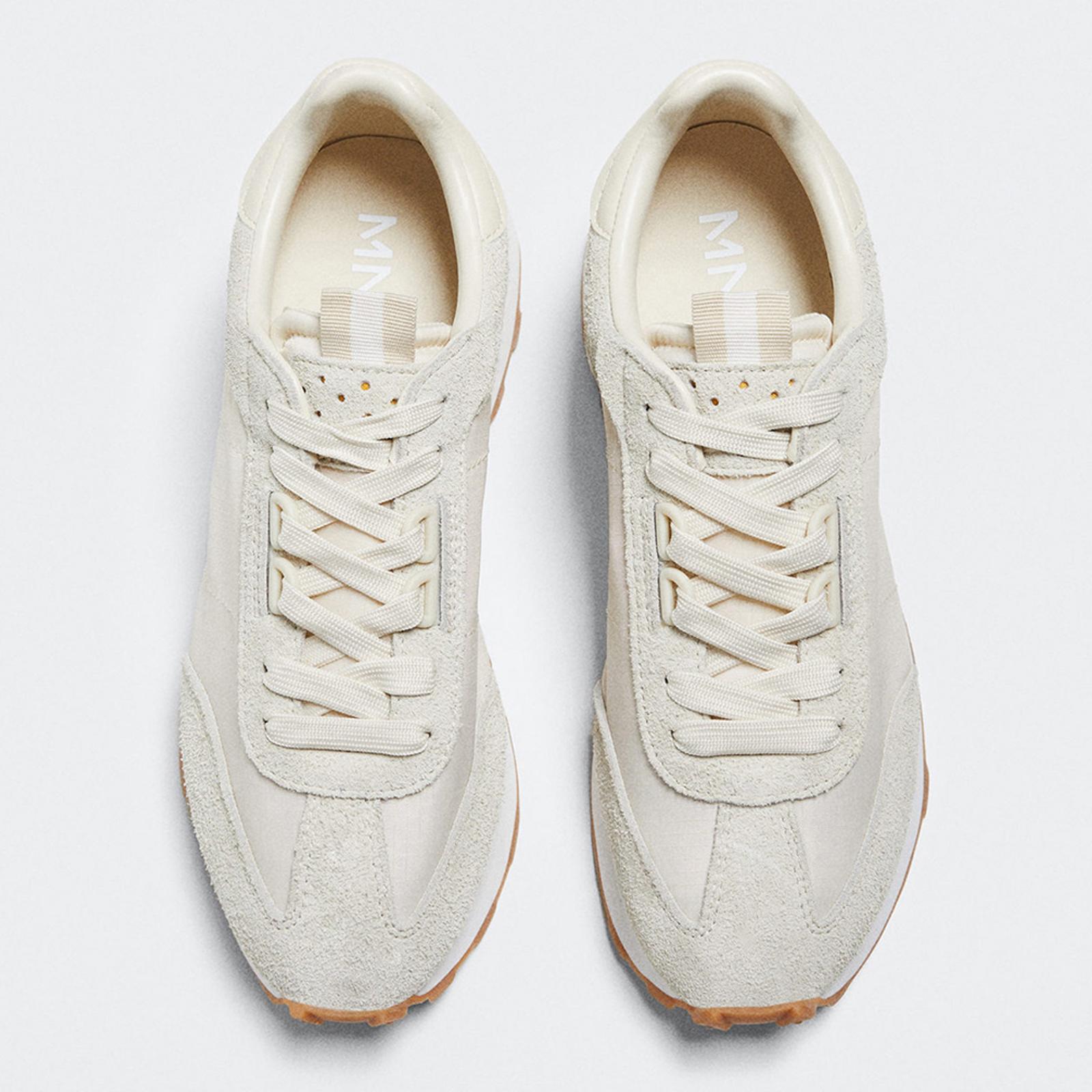 Beige Layer Trainers - BrandAlley