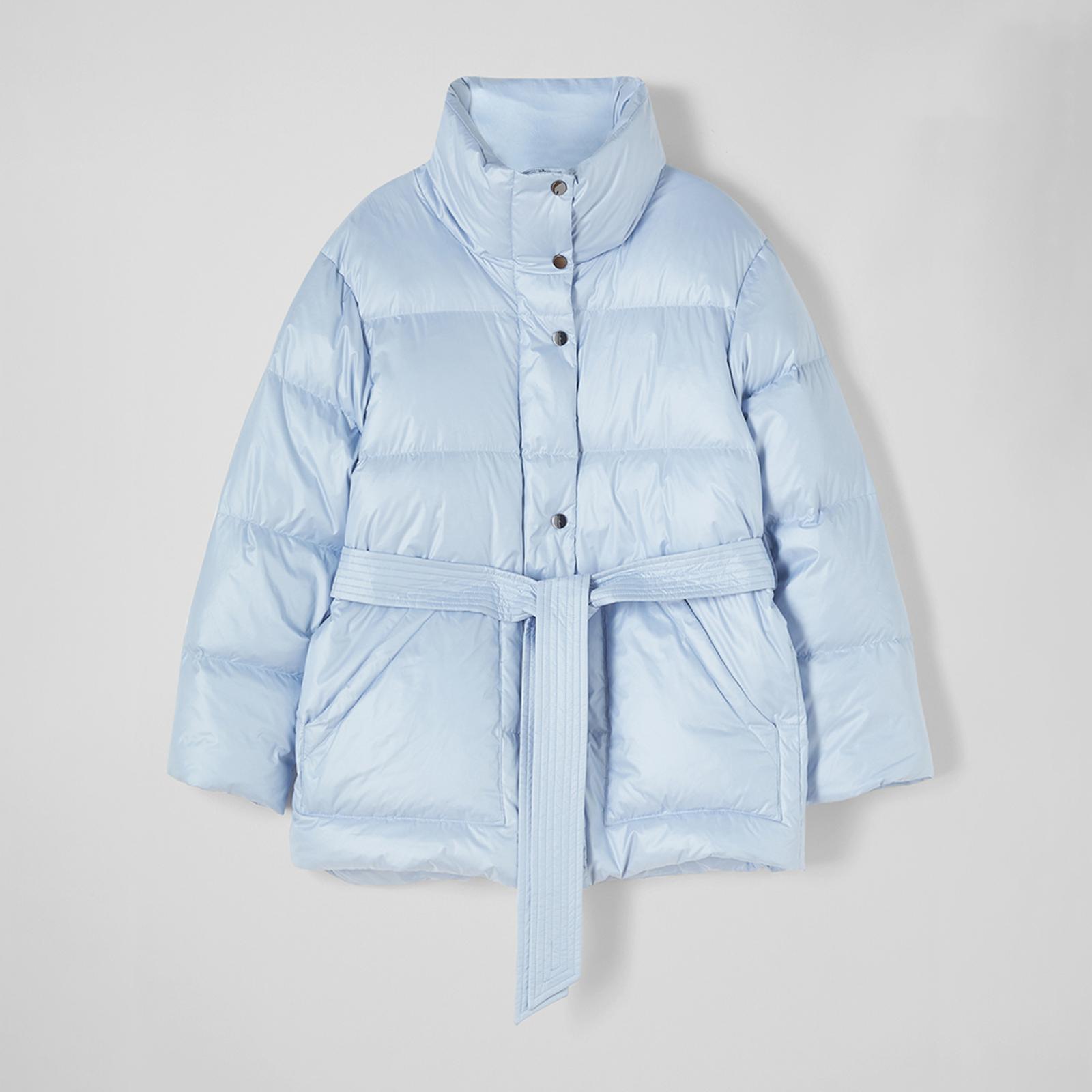 Light Blue Morzine Belted Puffer Jacket - BrandAlley