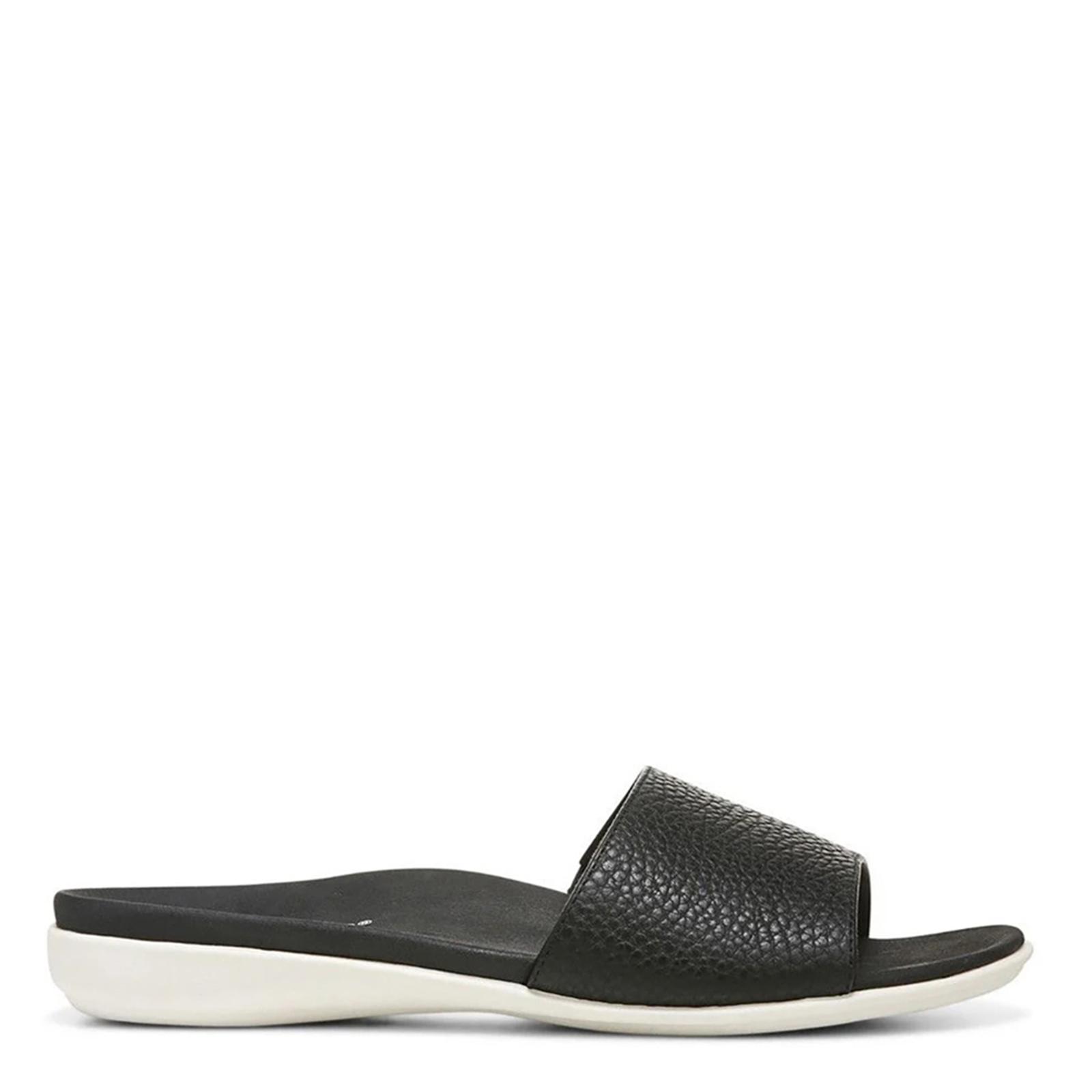 Black Val Slide Sandals - BrandAlley