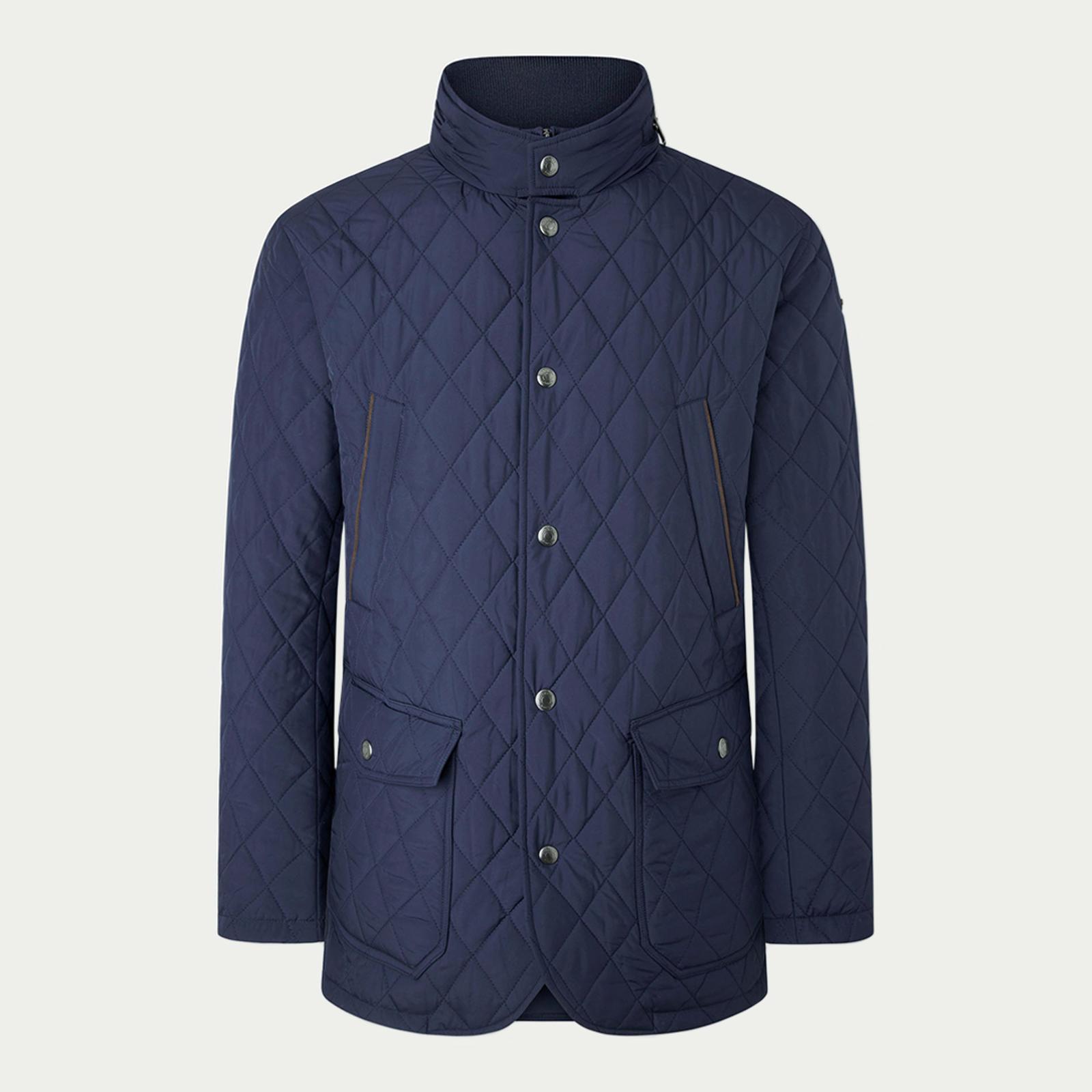 Navy Quilted Jacket - BrandAlley