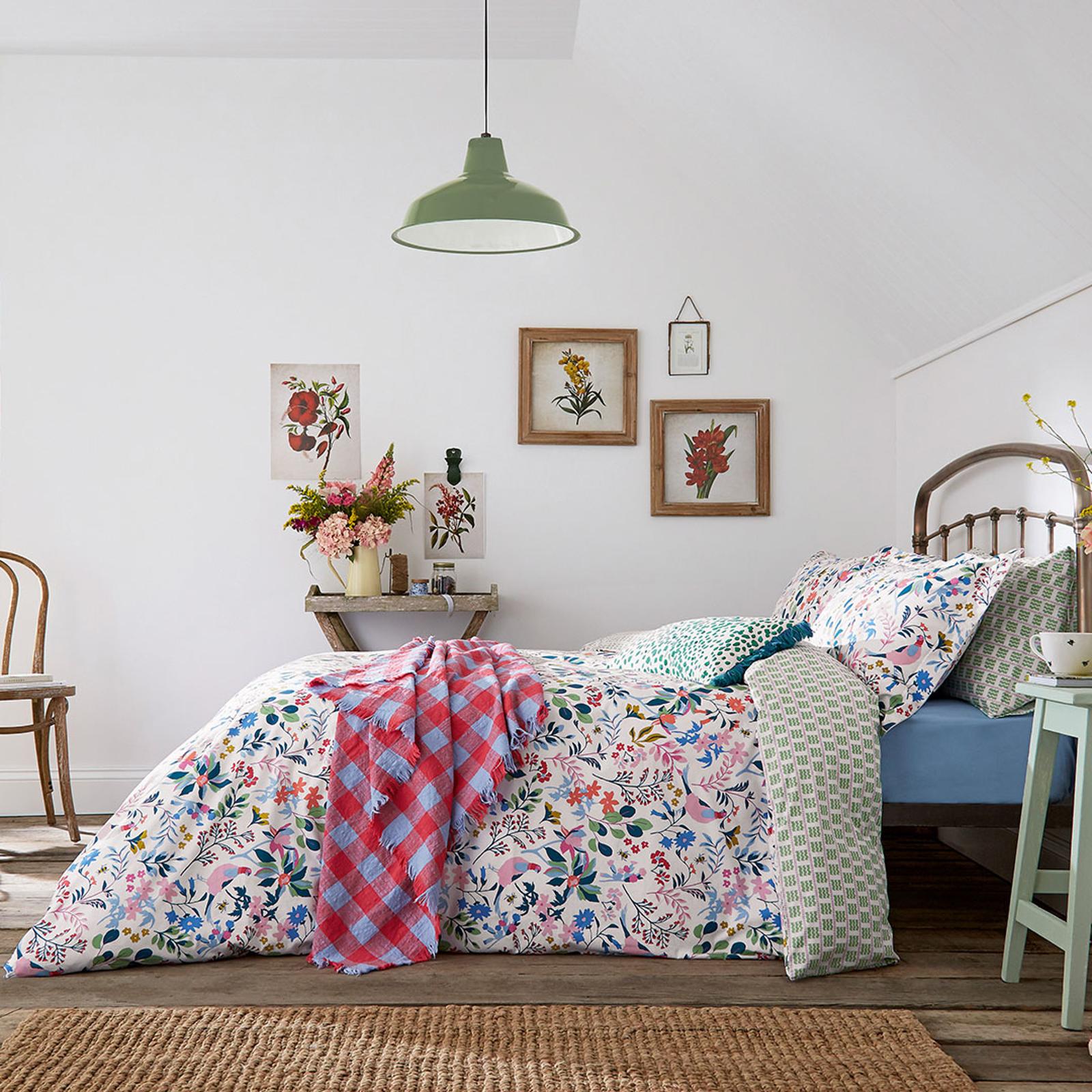 Pheasant Floral Superking Duvet Cover Set, Multi - BrandAlley