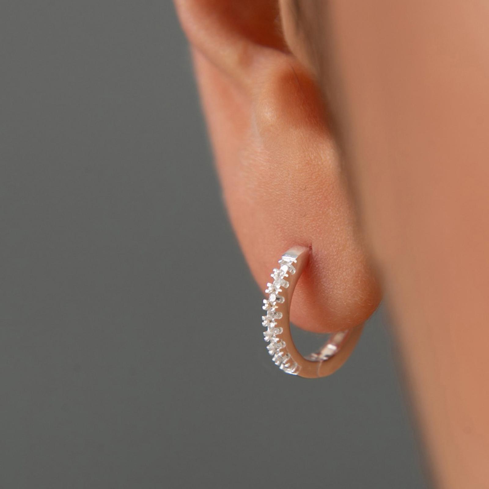 Silver Small Hoop Earrings - BrandAlley
