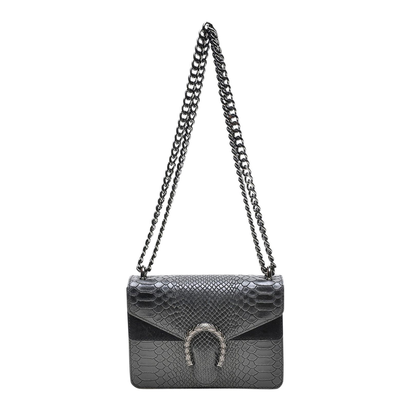 Black Leather Shoulder Bag - BrandAlley