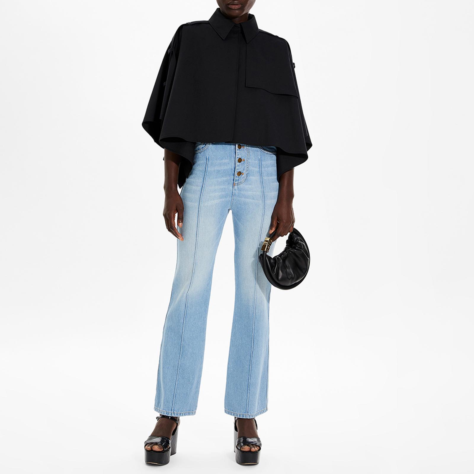 Black Cape Style Jacket - BrandAlley