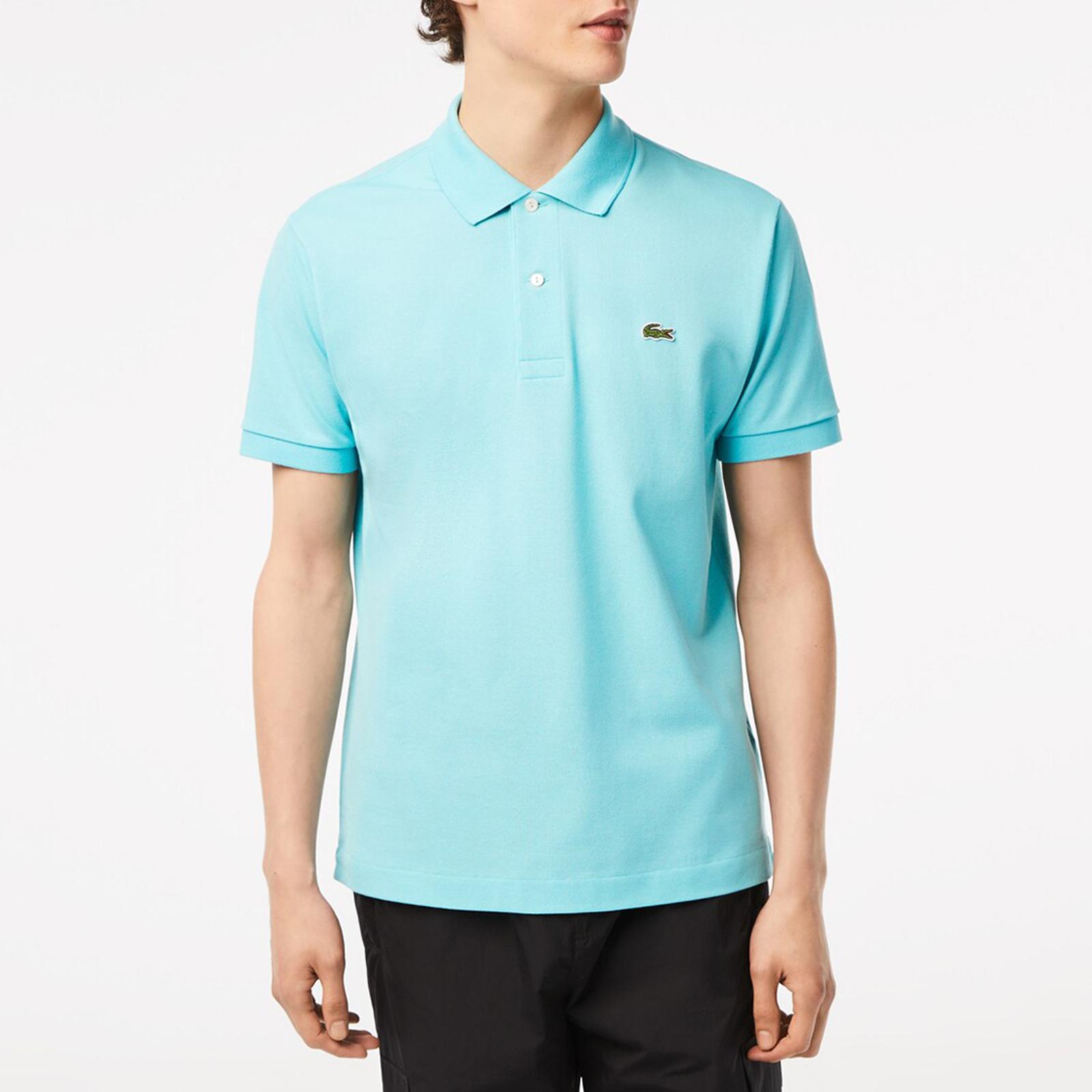Turquoise Short Sleeve Cotton Polo Shirt - BrandAlley
