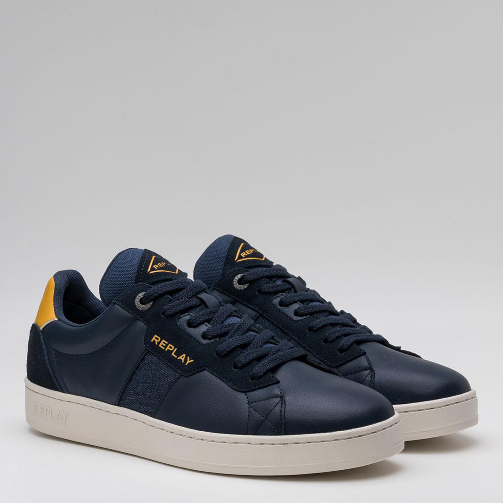 Navy Branded Trainers - BrandAlley