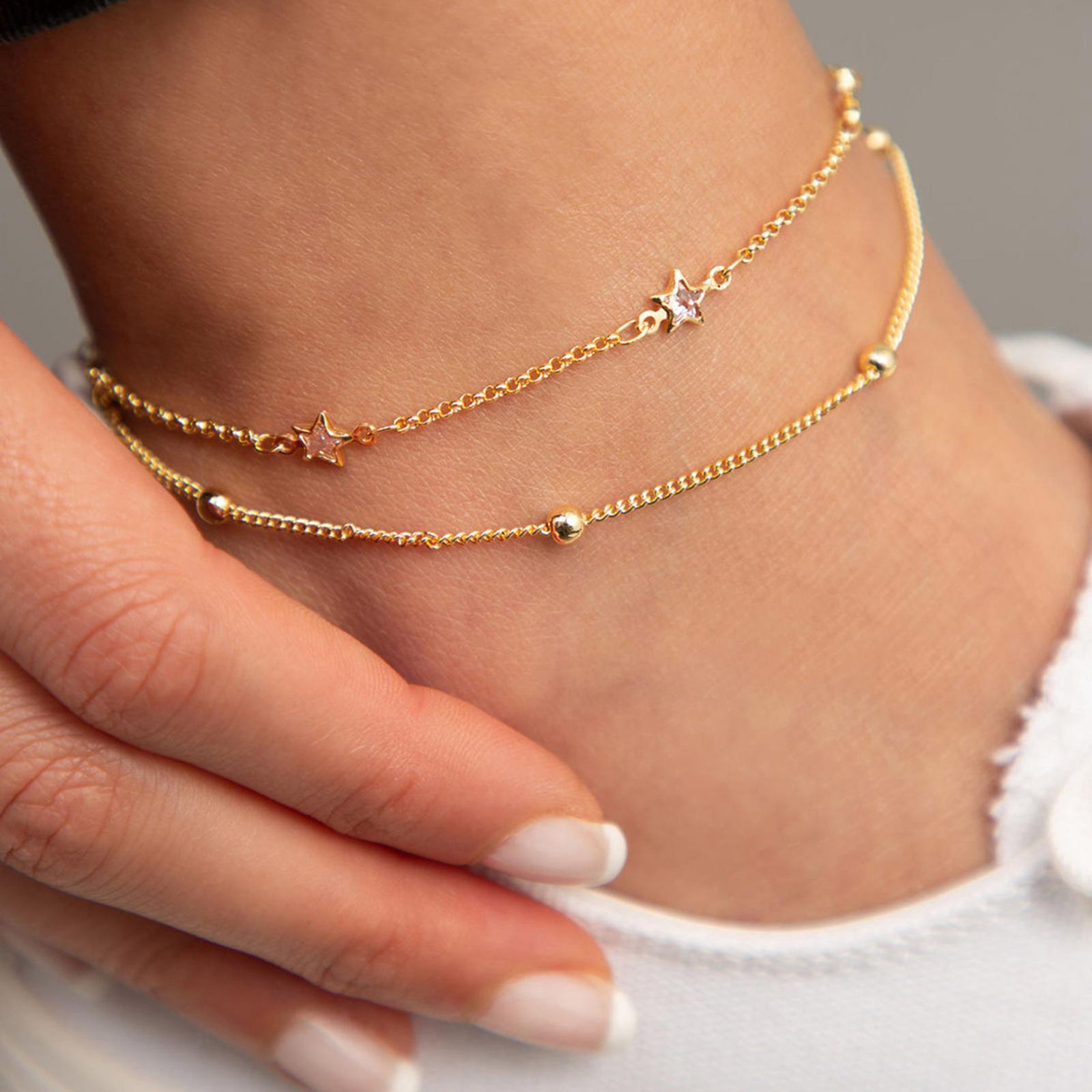 Gold Metal Anklet - BrandAlley