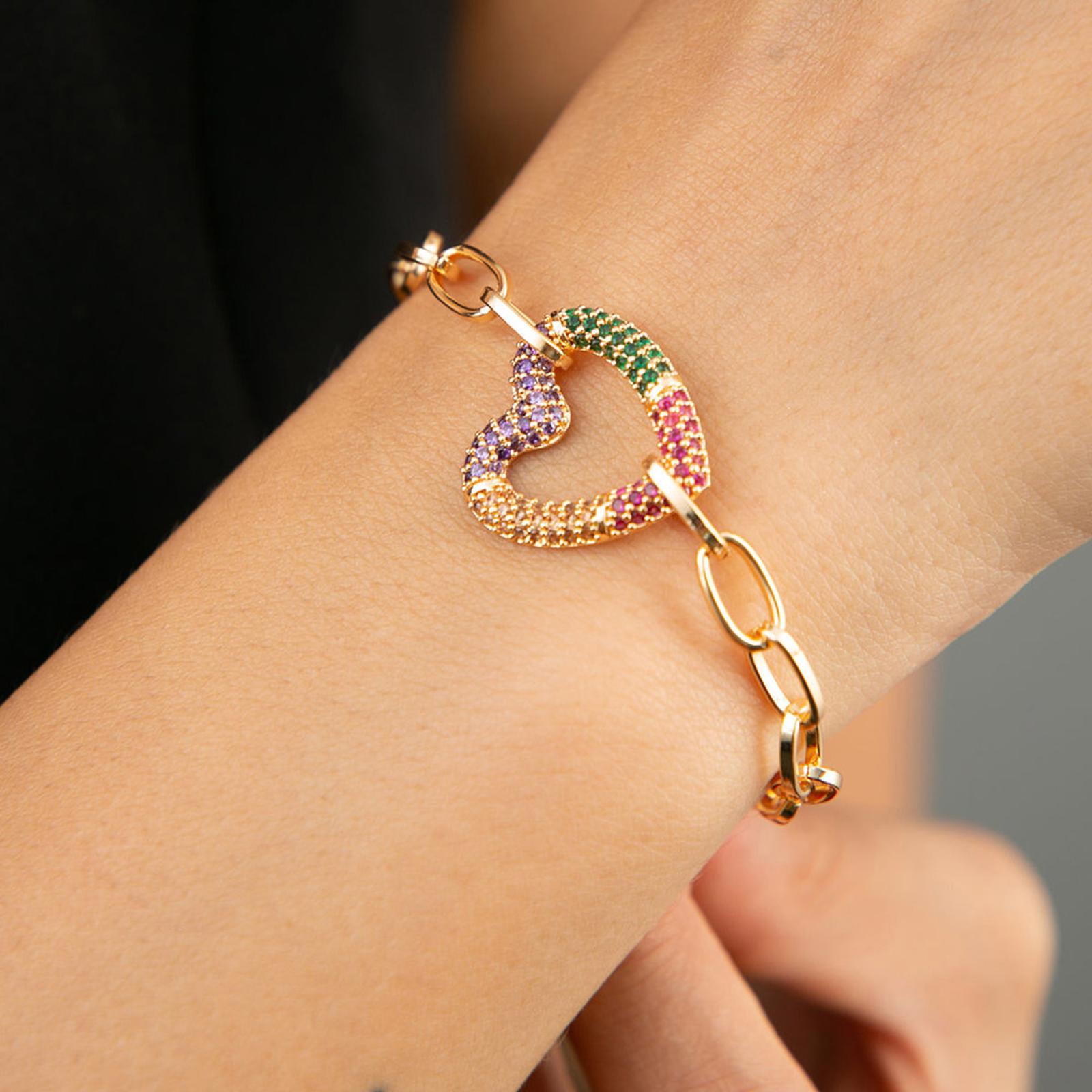 Gold Heart Bracelet - BrandAlley