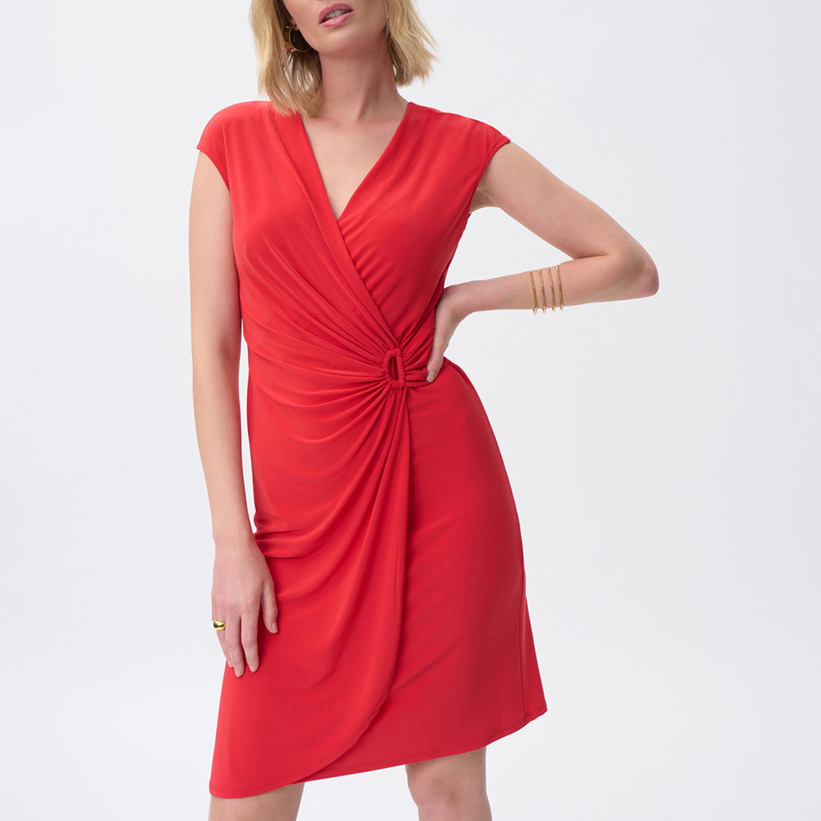 Red Wrap Mini Dress - BrandAlley