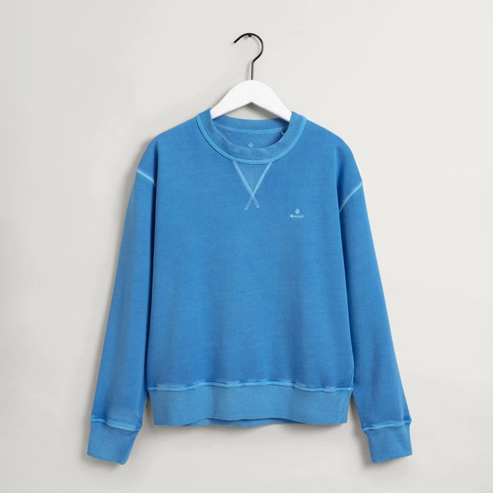 Blue Sunfaded Branded Jumper - BrandAlley