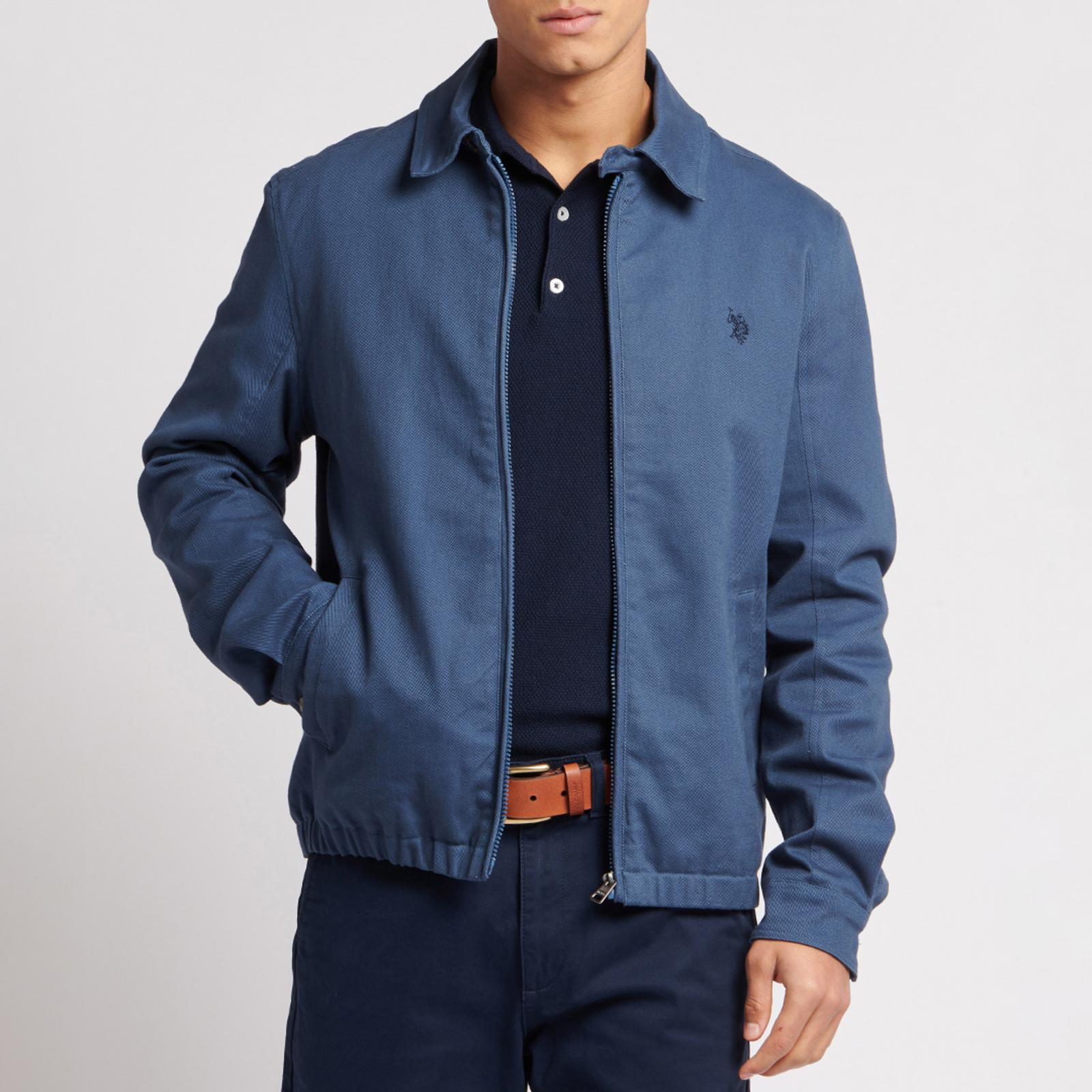 Blue Harrington Cotton Jacket - BrandAlley