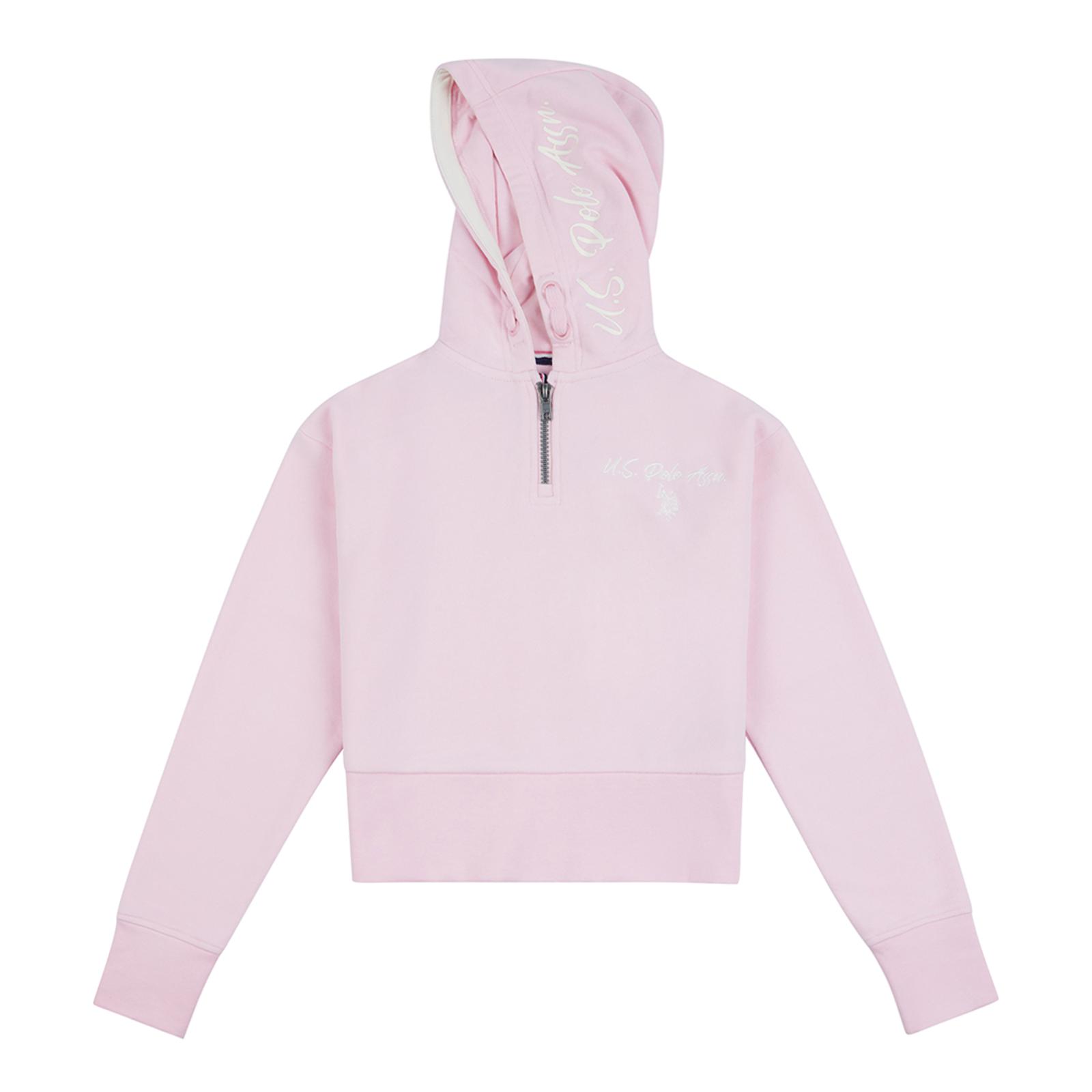 Younger Girl's Pink Zipped Cotton Hoodie - BrandAlley