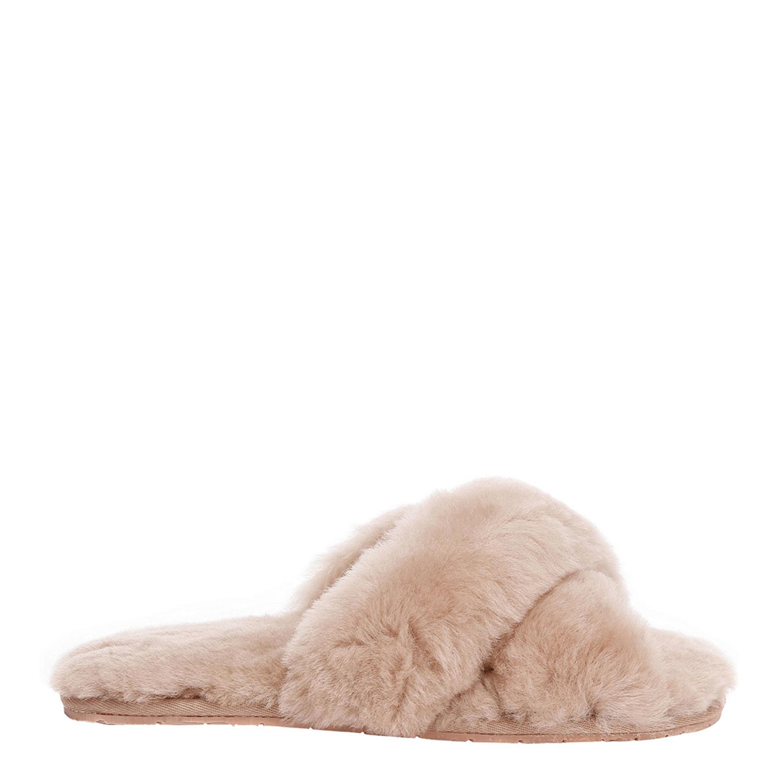 Women's Pink Dove Sheepskin Slides - BrandAlley